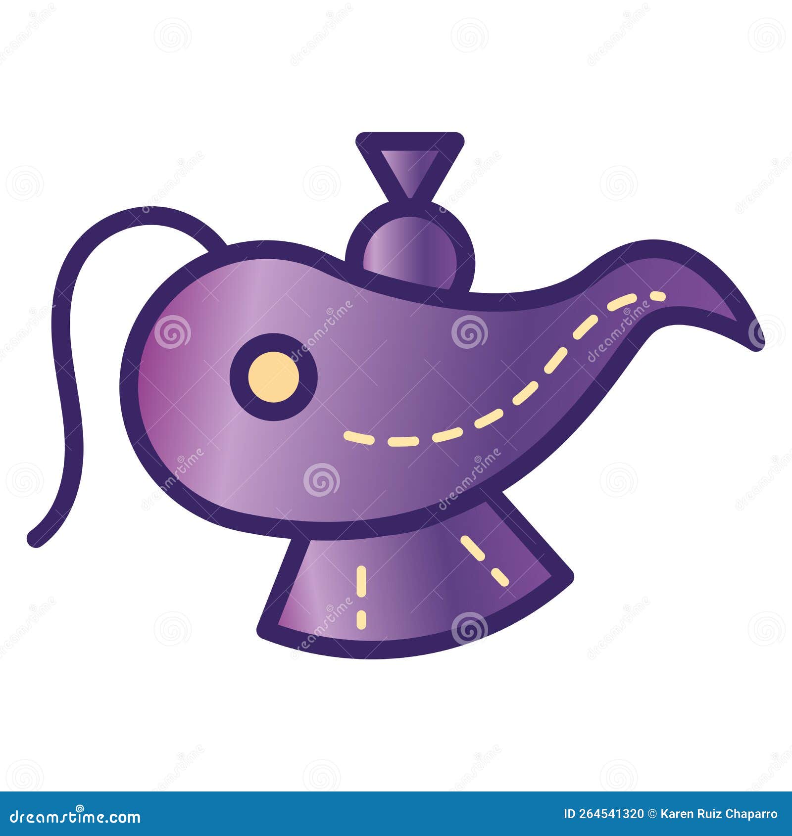 Isolated Colored Genius Magic Lamp Icon Vector Stock Vector ...