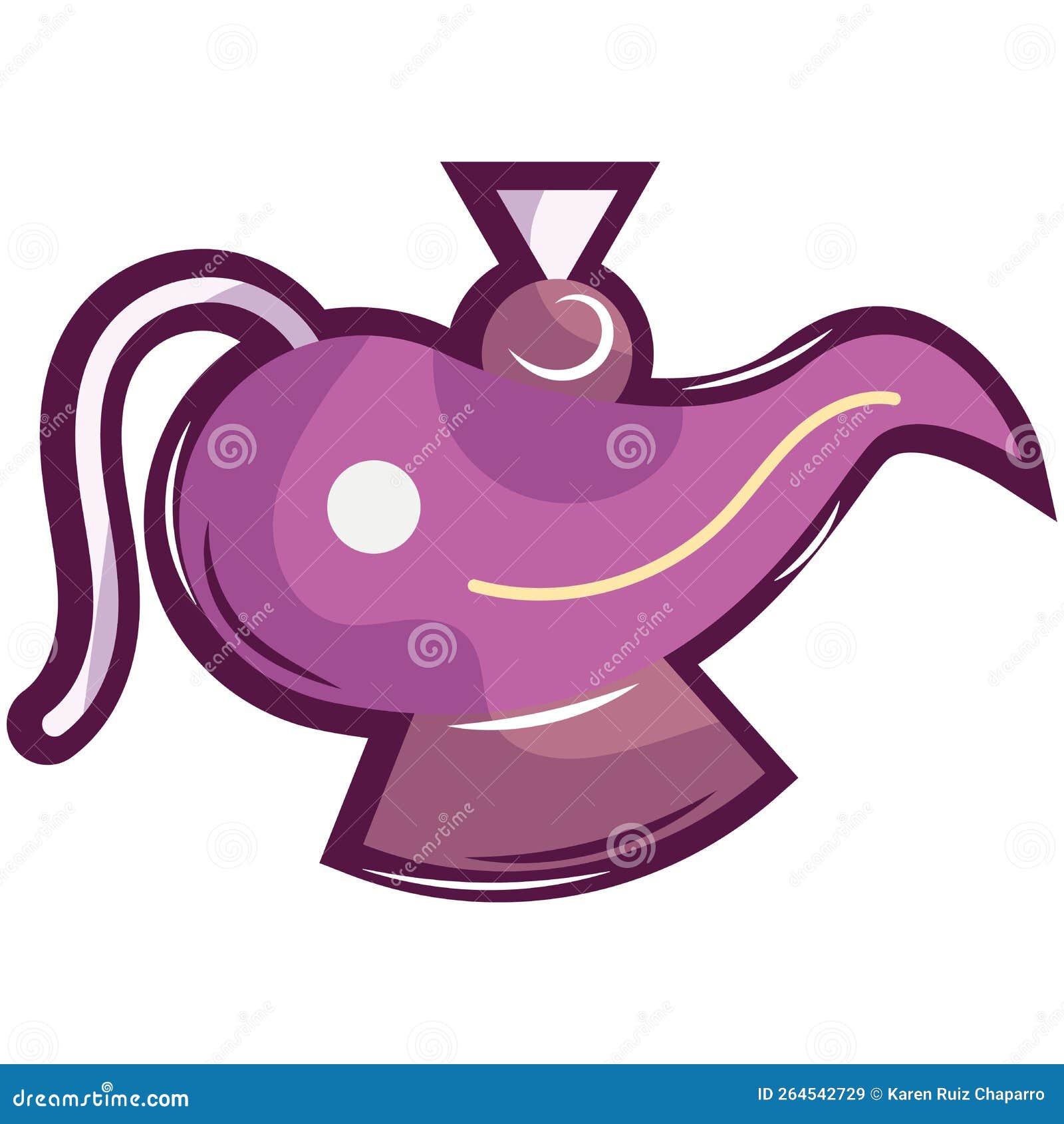 Isolated Colored Genius Magic Lamp Icon Vector Stock Vector ...