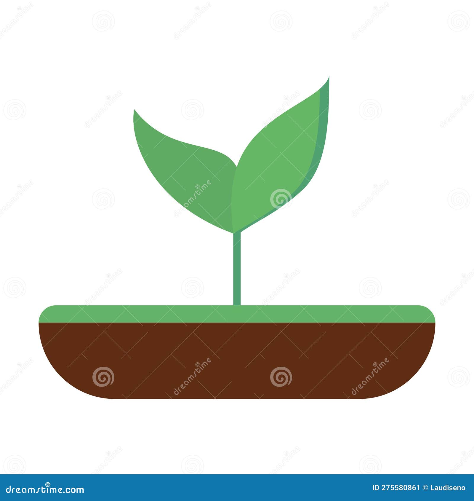 Isolated Colored Growing Plant Icon Vector Stock Vector - Illustration ...