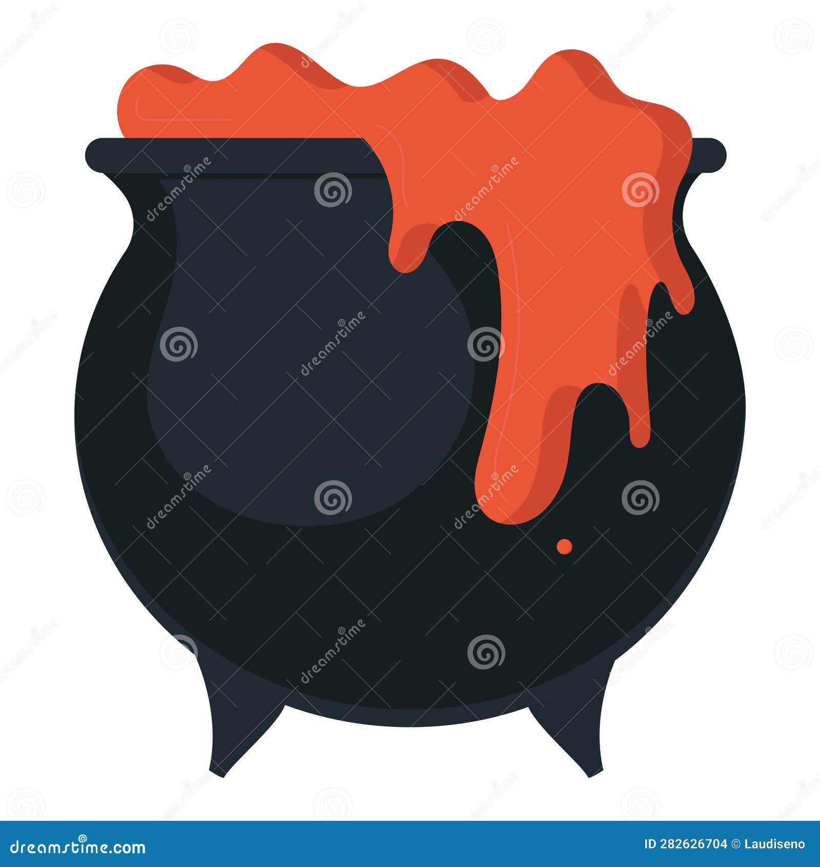 Isolated Colored Halloween Witch Cauldron Icon Vector Stock Vector ...