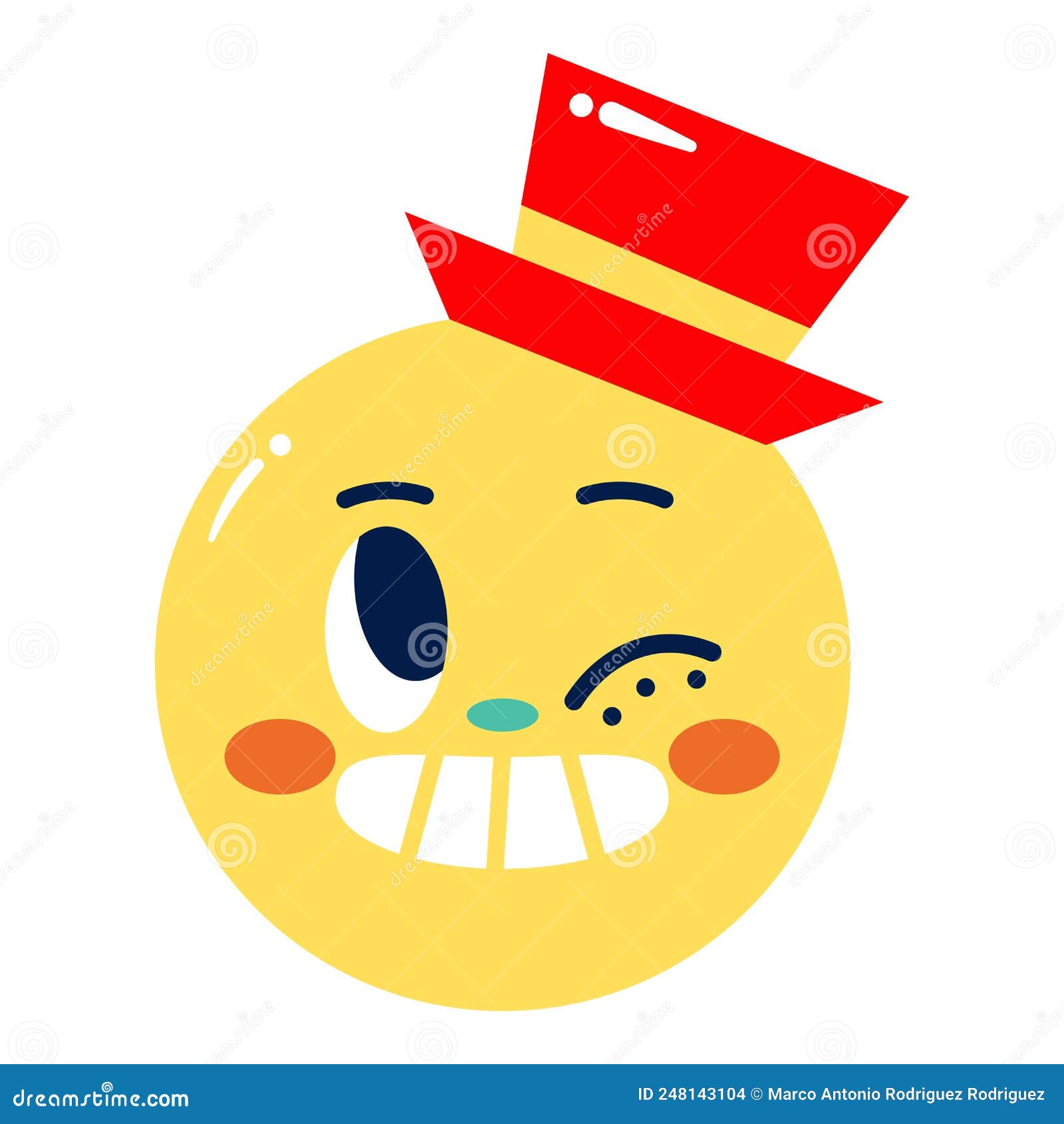 Isolated Colored Happy Round Yellow Emote Vector Stock Vector ...