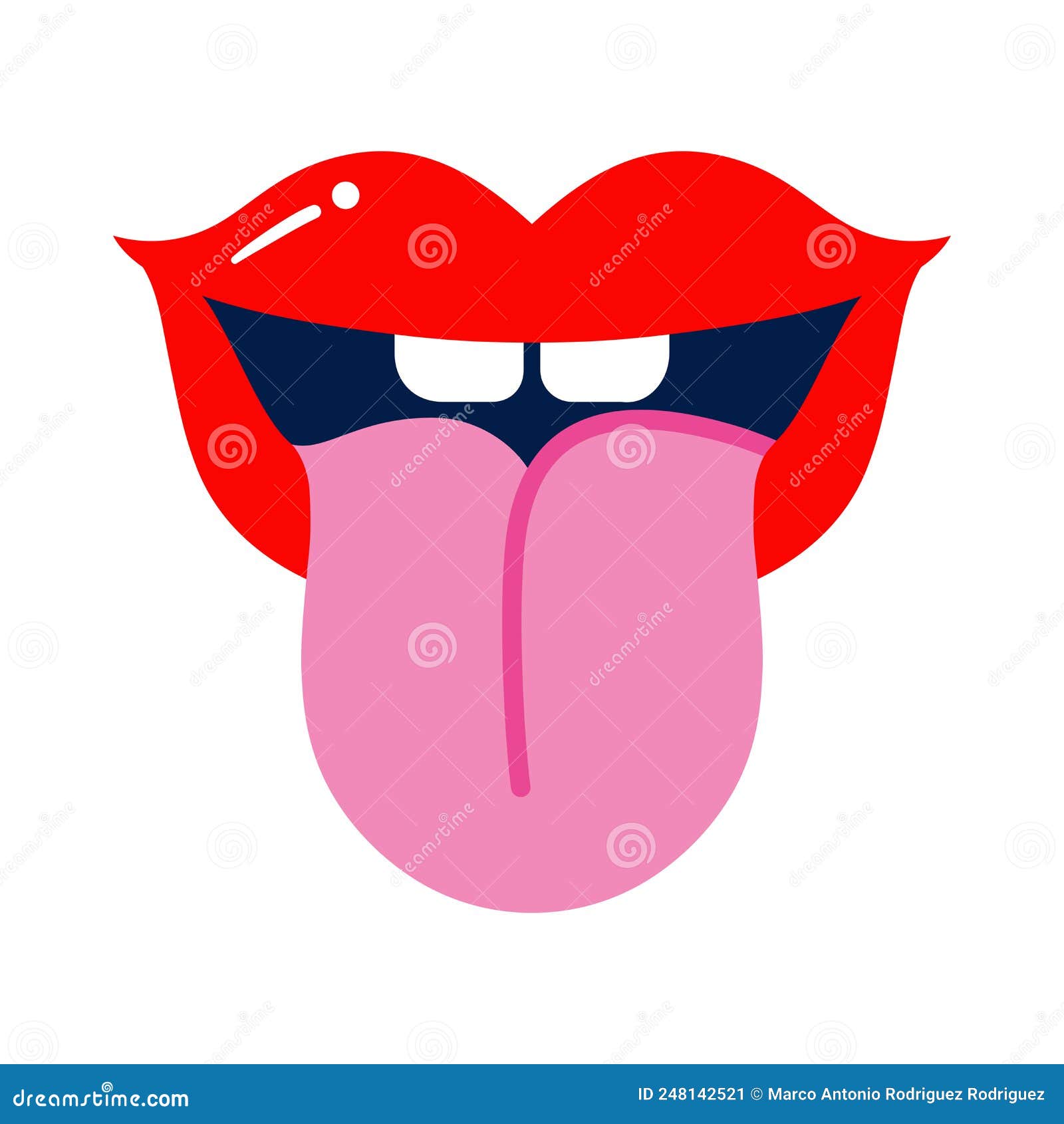 Isolated Colored Happy Smile Emote Vector Stock Vector - Illustration ...