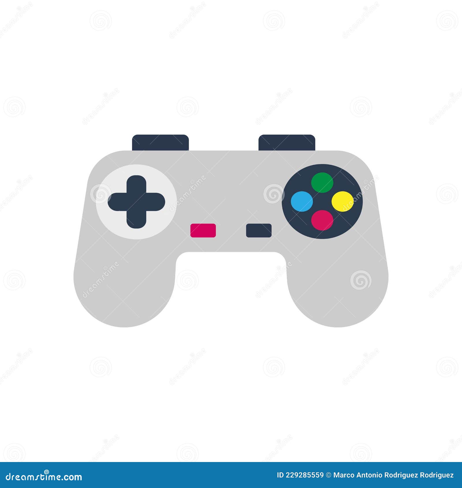 Isolated Colored Joystick Icon with Buttons Stock Vector - Illustration ...
