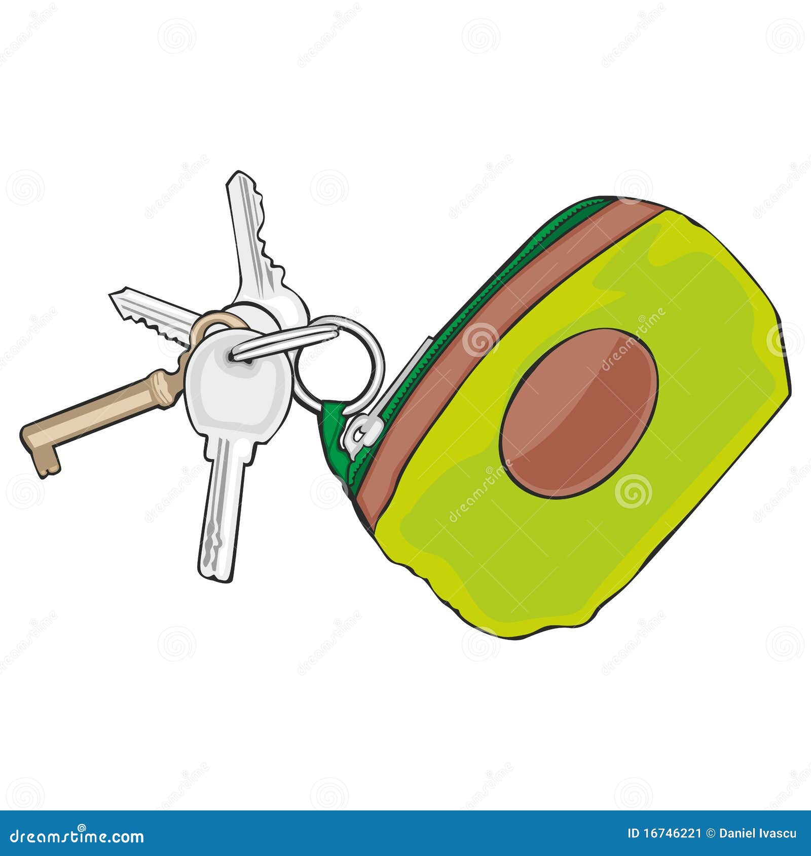 Isolated Colored Keyholder with Keys Stock Vector - Illustration of ...