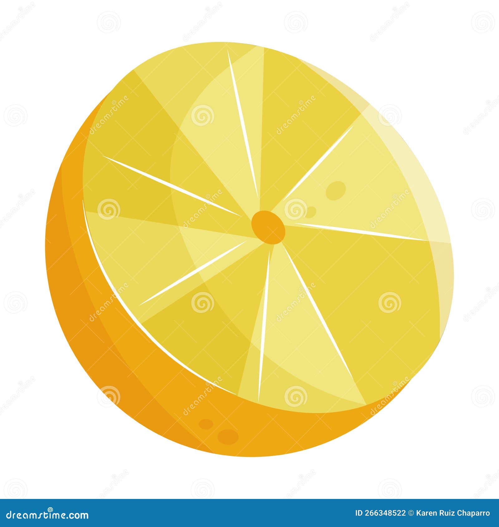 Isolated Colored Lemon Slice Sketch Icon Vector Stock Vector ...