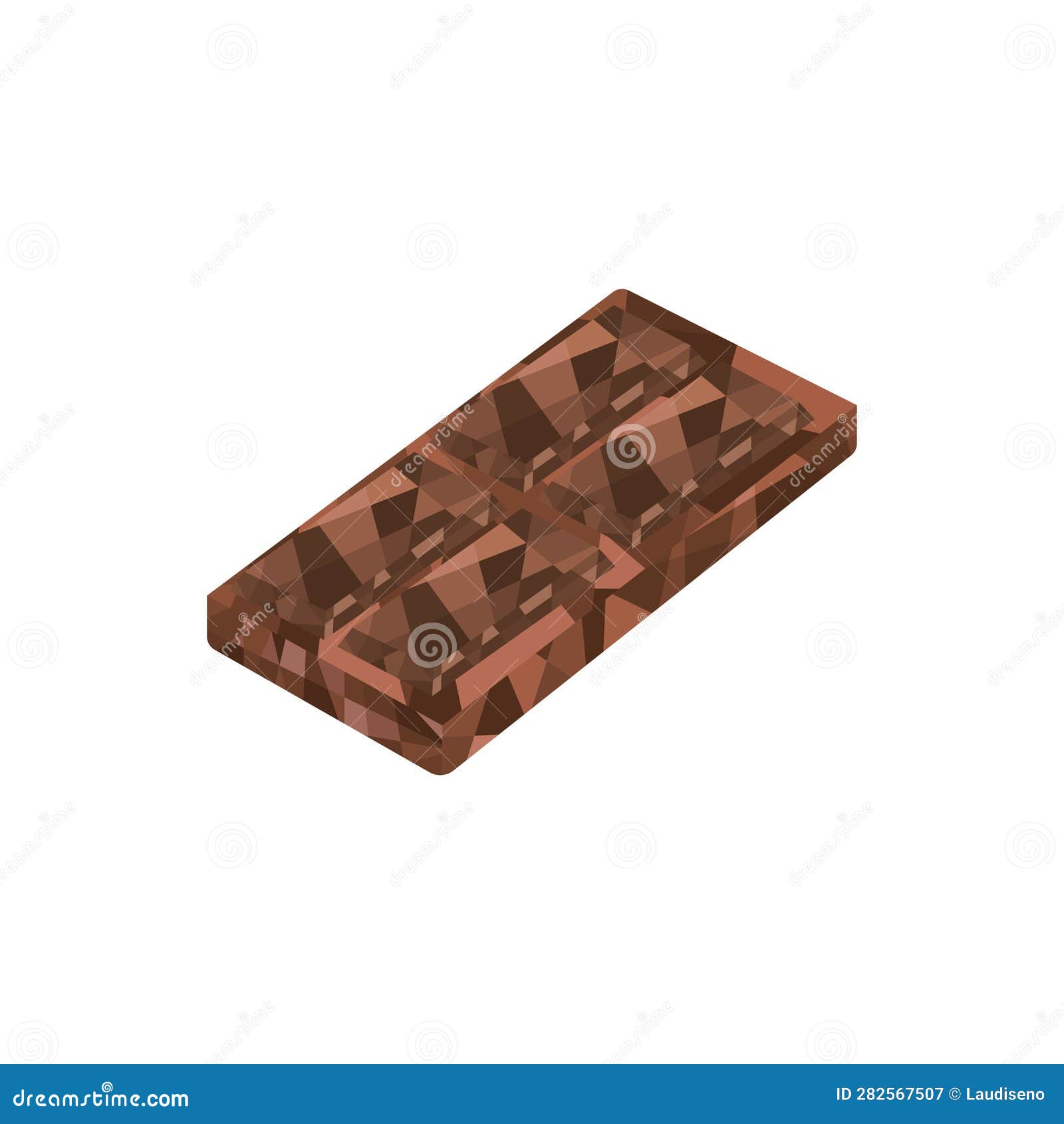 Isolated Colored Low Poly Chocolate Bar Candy Icon Vector Stock Vector ...