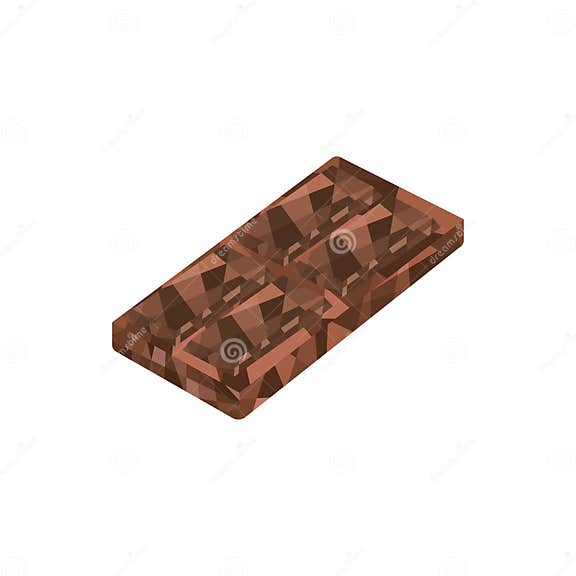 Isolated Colored Low Poly Chocolate Bar Candy Icon Vector Stock Vector ...
