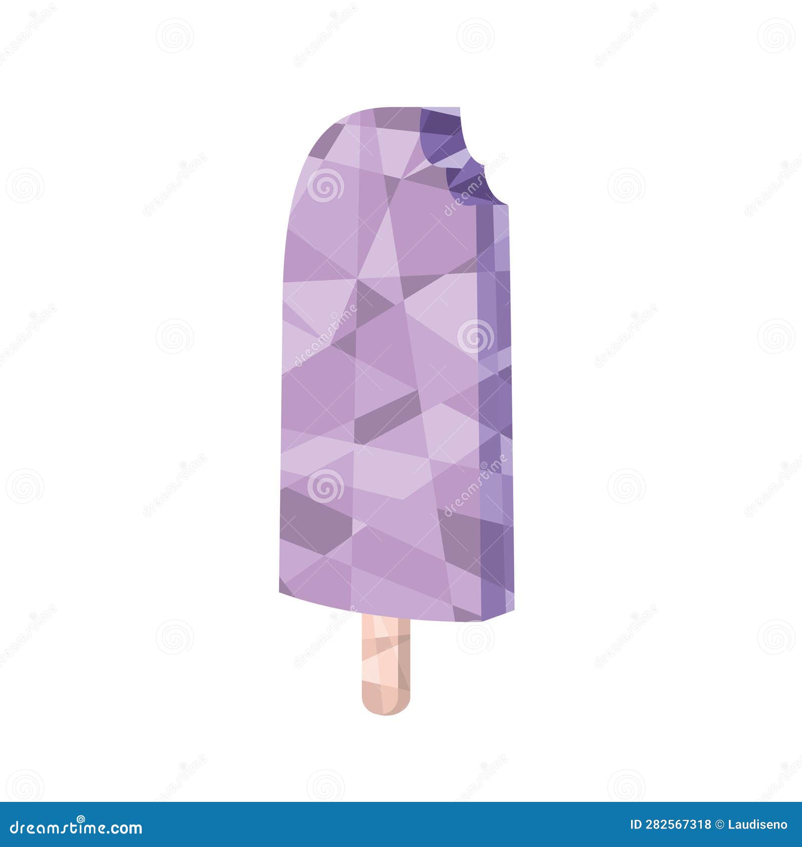 Isolated Colored Low Poly Popsicle Candy Icon Vector Stock Vector ...