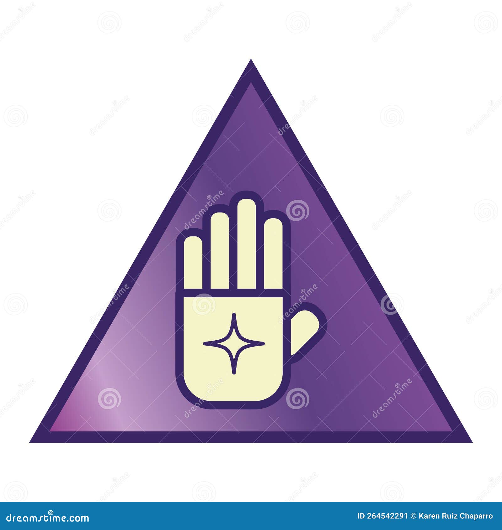 Isolated Colored Magic Hand Icon Vector Stock Vector - Illustration of ...