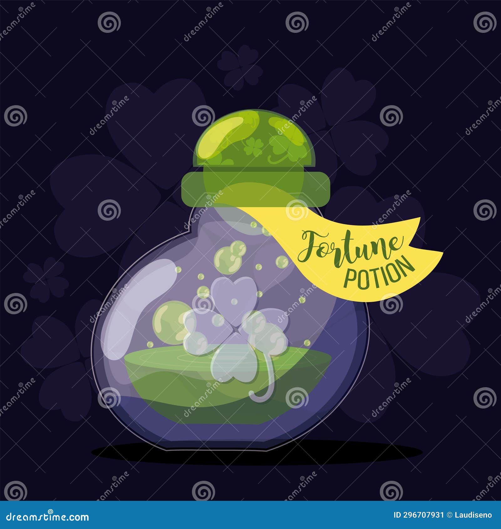 Isolated Colored Magical Fortune Potion Elixir Vector Stock Vector ...