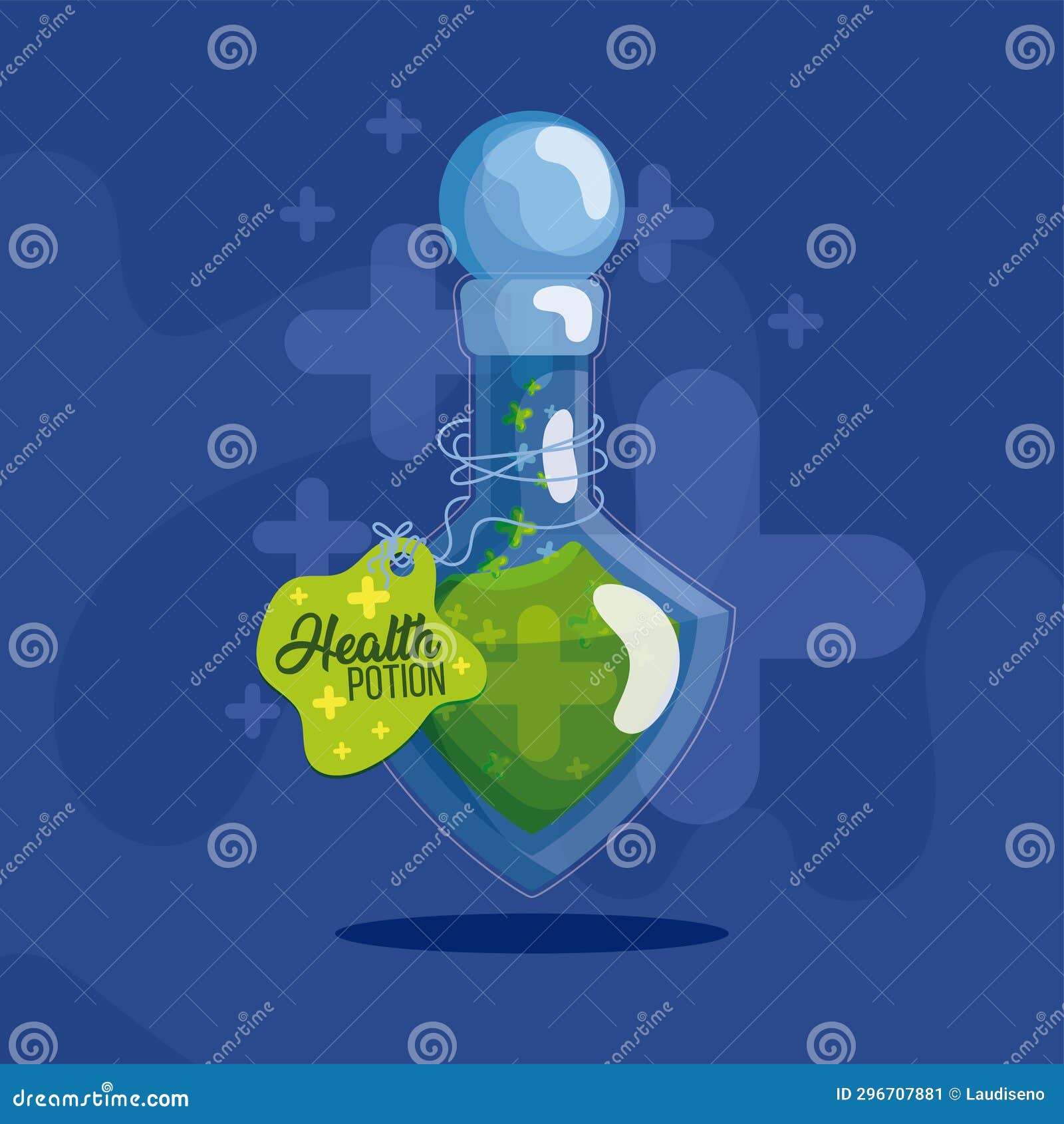 Isolated Colored Magical Health Potion Elixir Vector Stock Illustration ...