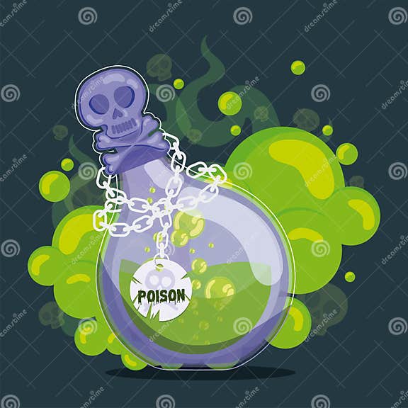 Isolated Colored Magical Poison Potion Elixir Vector Stock Illustration ...