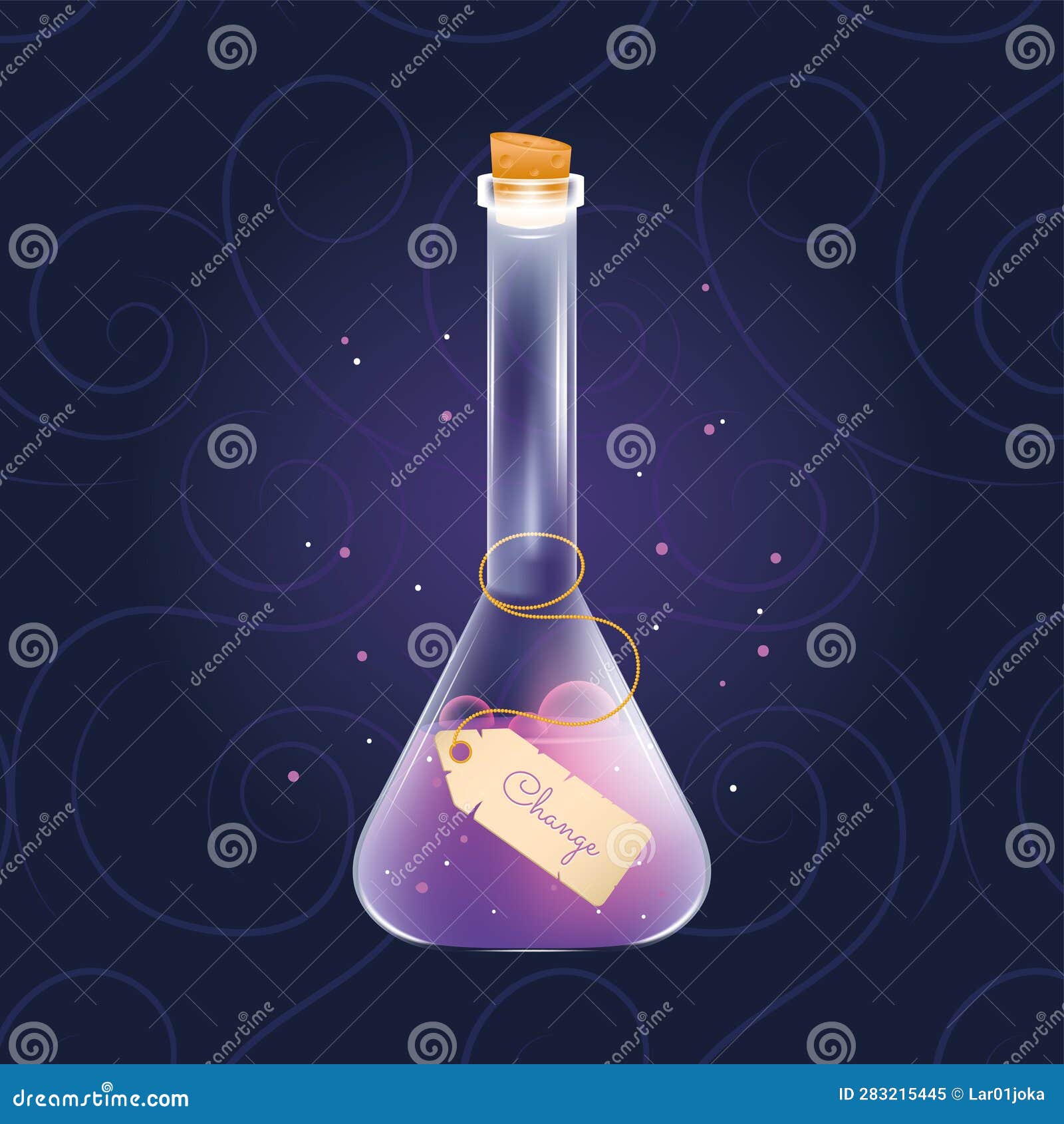 Isolated Colored Magical Potion Elixir Vector Stock Illustration ...