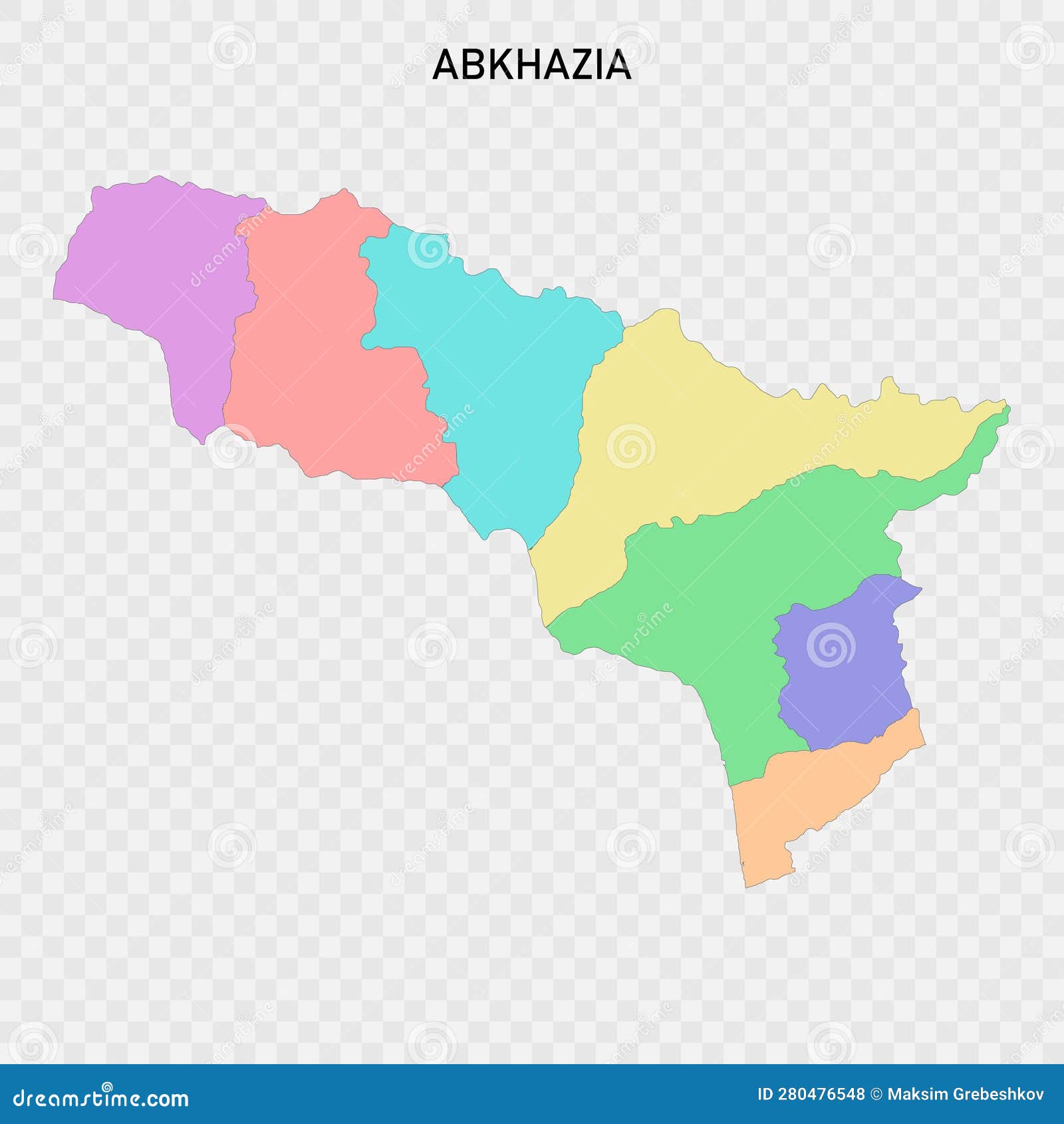 Isolated Colored Map Of Abkhazia Stock Photography | CartoonDealer.com ...