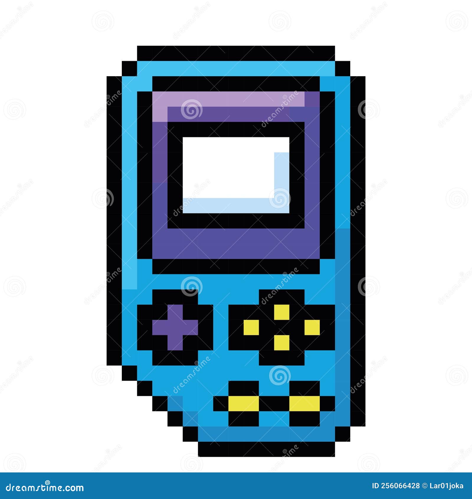 Isolated Colored Mobile Console Videogame Icon Pixelated Style Vector ...