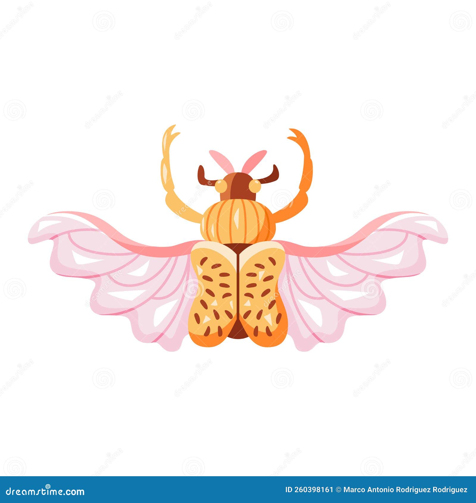 Isolated Colored Moth Icon with Details Vector Stock Vector ...