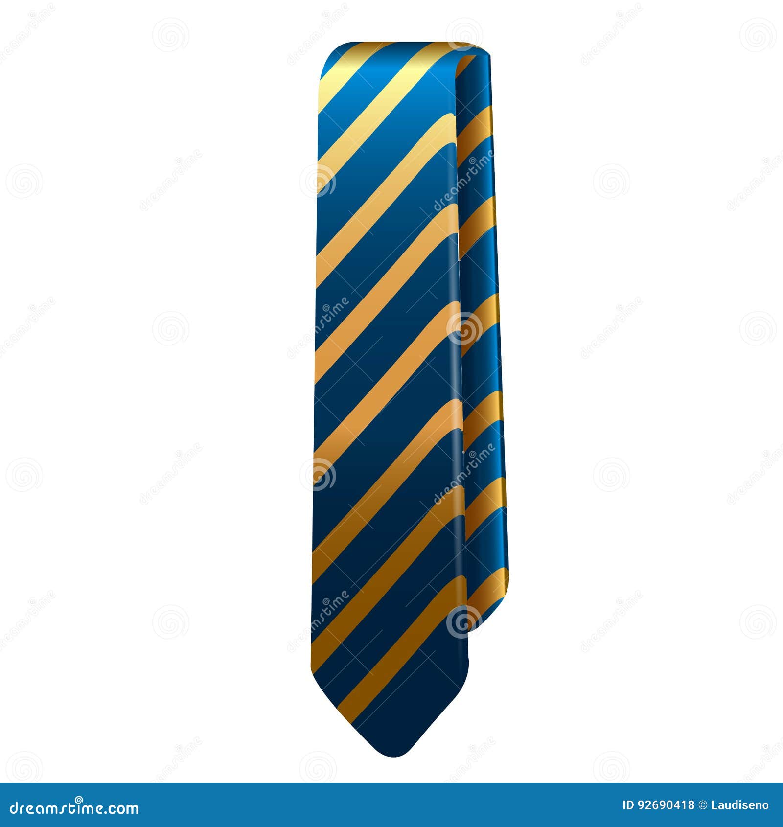 Isolated colored necktie stock illustration. Illustration of accessory ...
