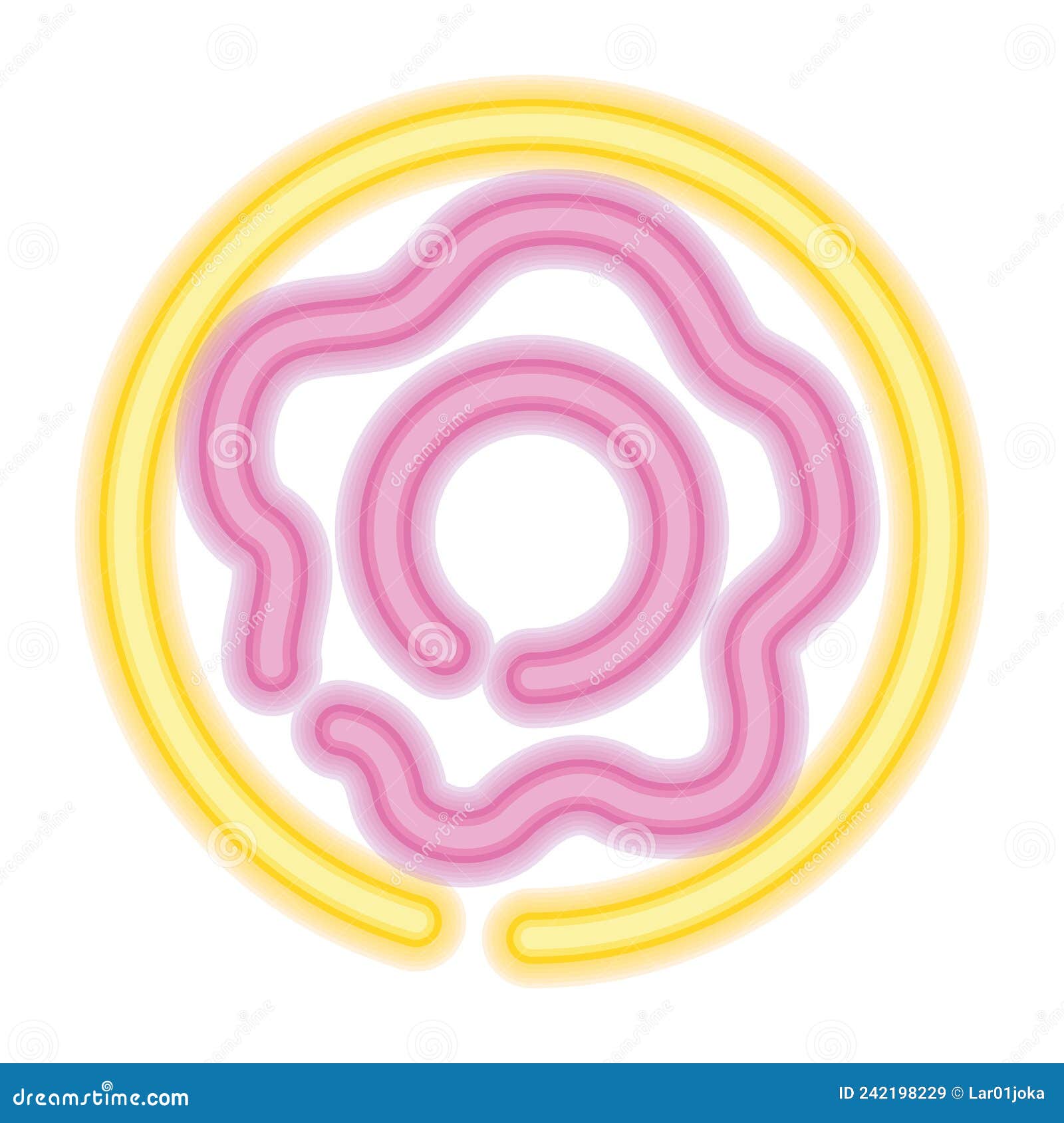 Isolated Colored Neon Donut Icon Vector Stock Vector - Illustration of ...