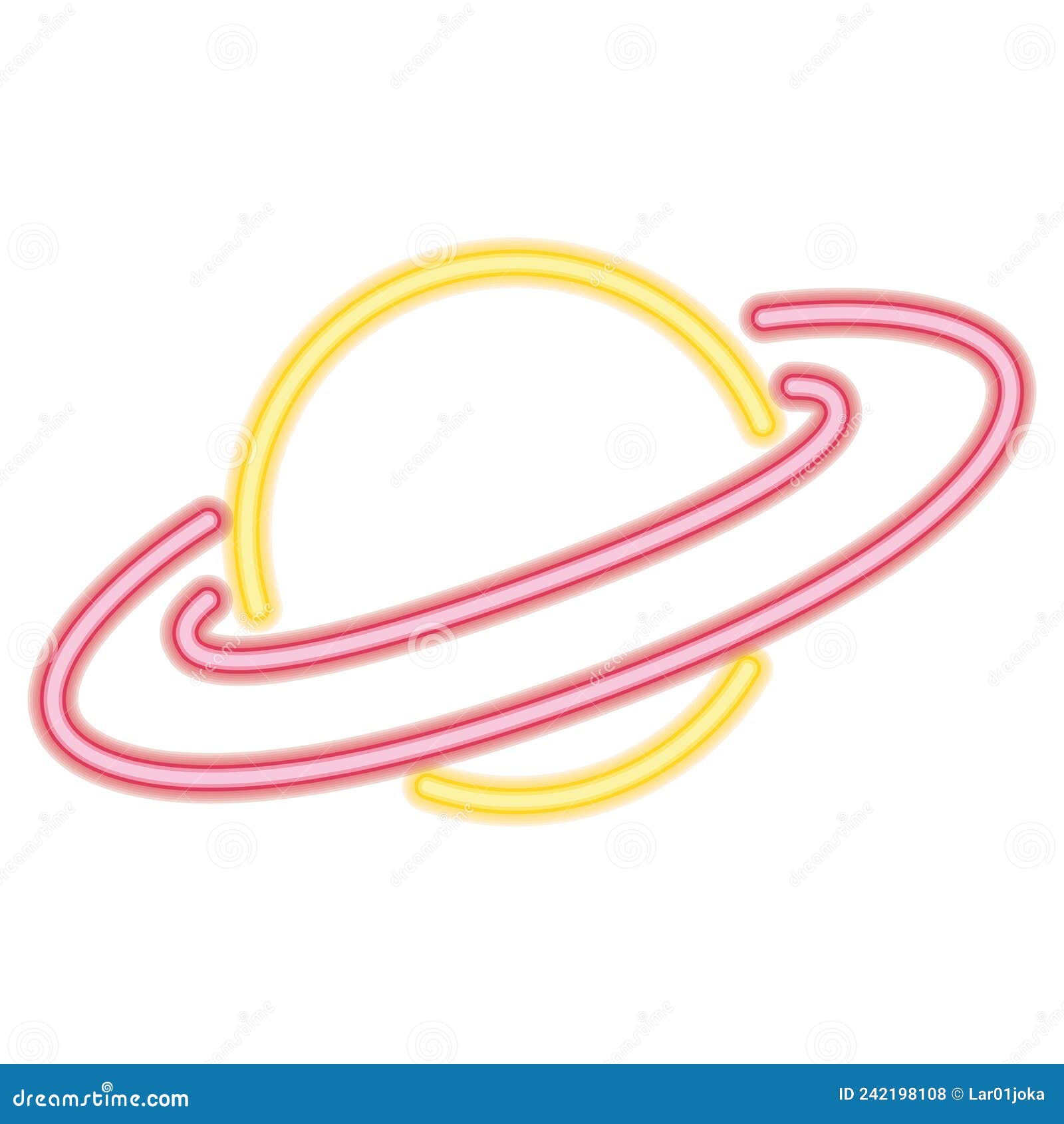 Isolated Colored Neon Planet Icon Vector Stock Vector - Illustration of ...