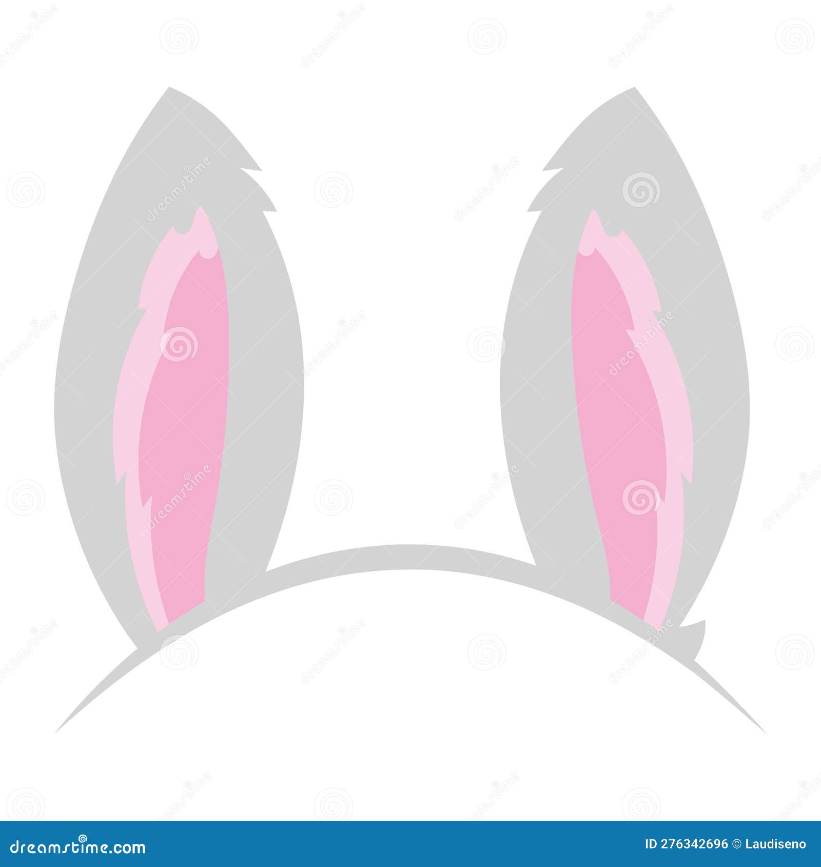 Isolated Colored Pair of Rabbit Ears Vector Stock Vector - Illustration ...