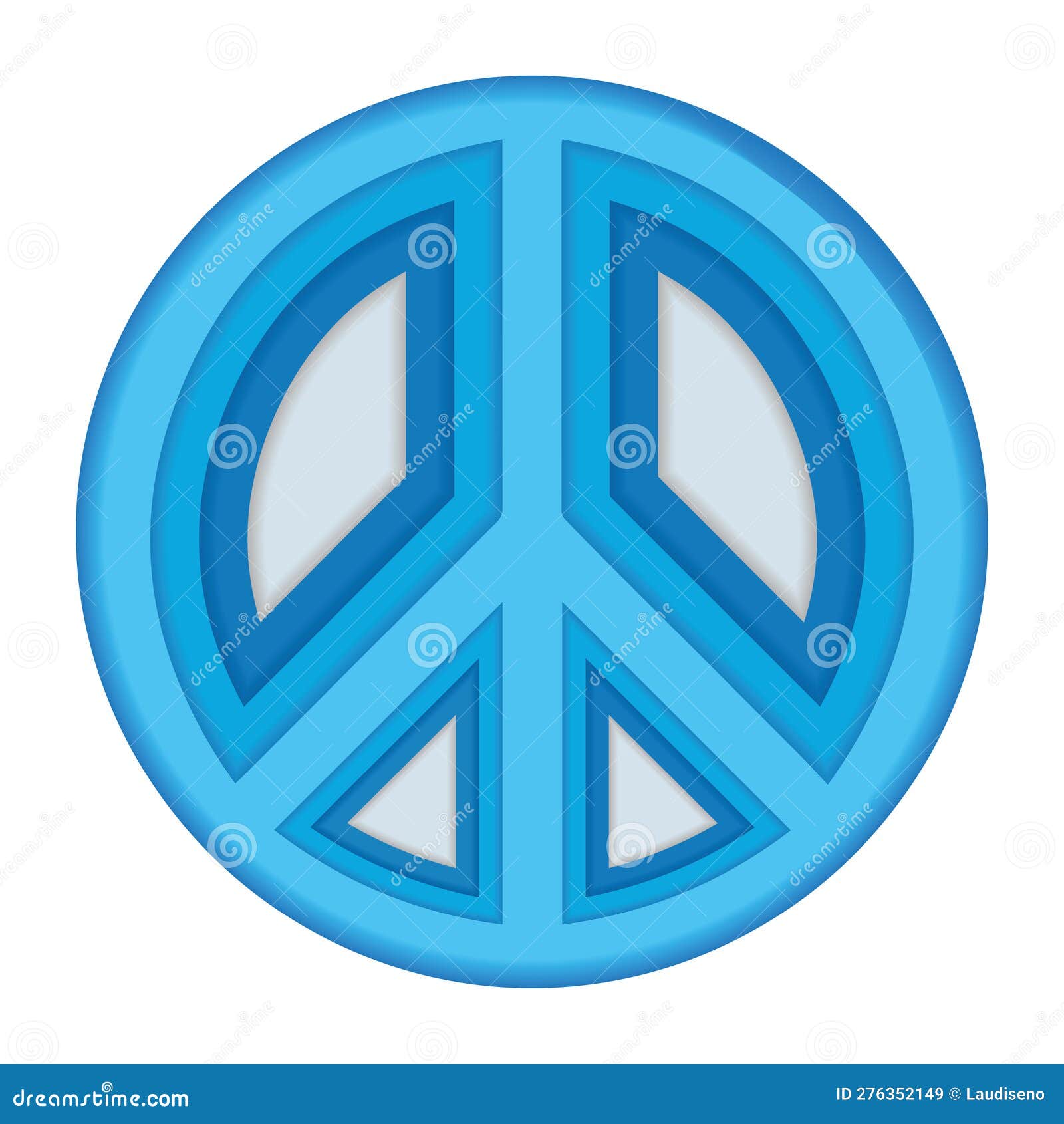 Isolated Colored Peace Symbol with Layers Vector Stock Vector ...