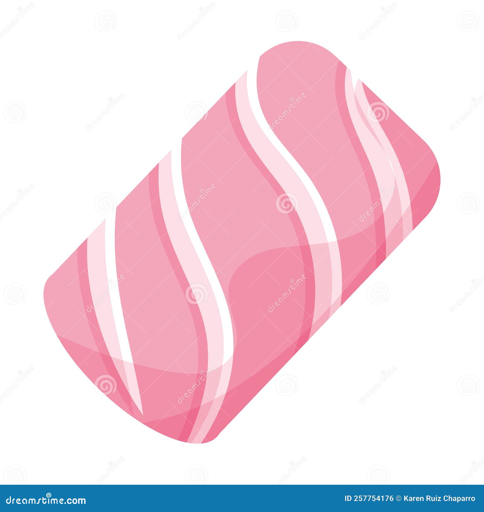 Isolated Colored Pink Striped Candy Icon Vector Stock Vector ...