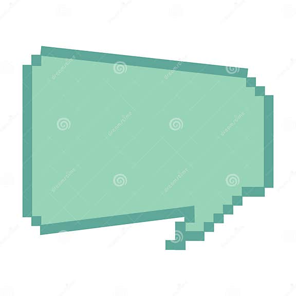 Isolated Colored Pixelated Comic Speech Bubble Chat Vector Stock ...