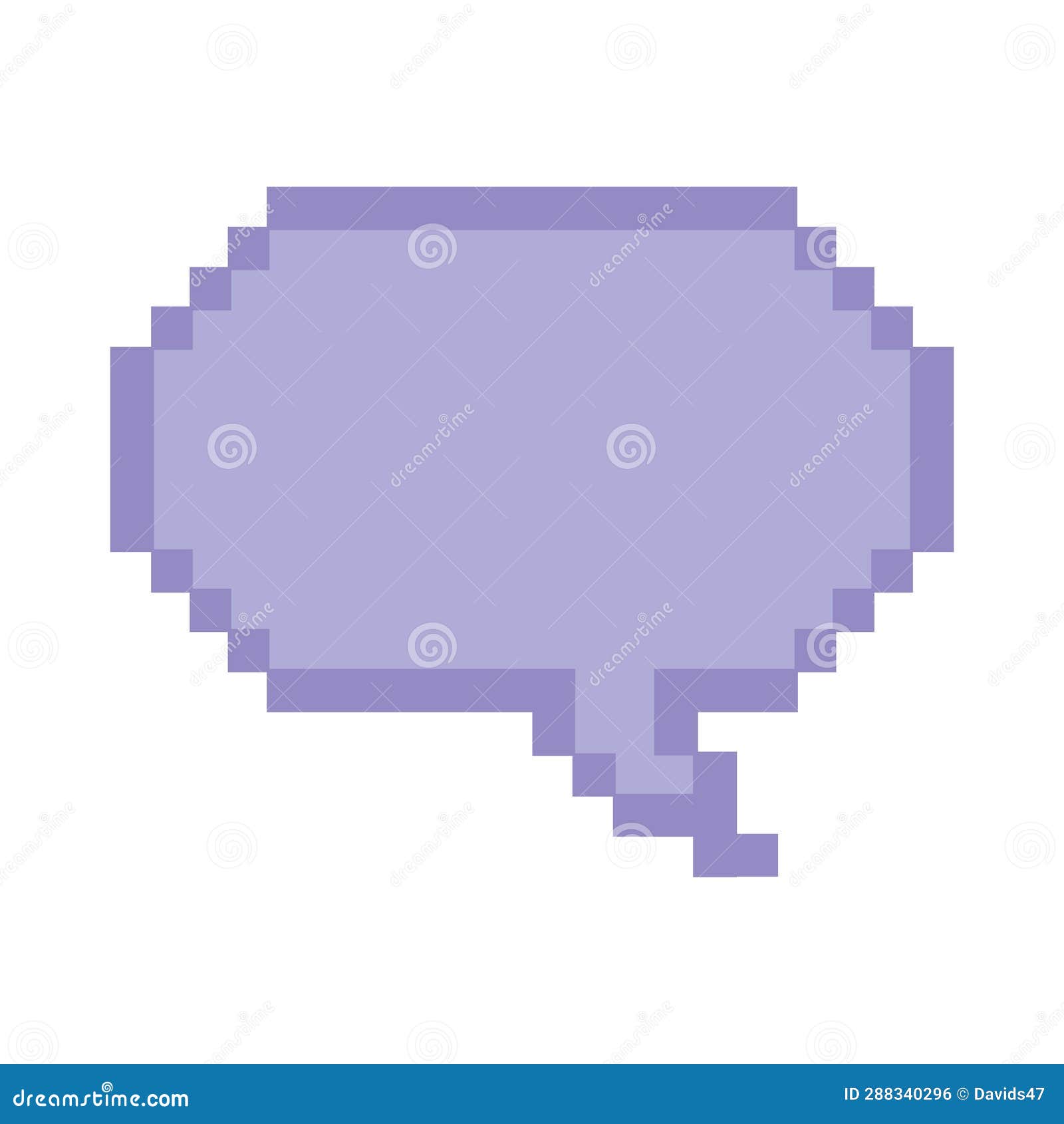Isolated Colored Pixelated Comic Speech Bubble Chat Vector Stock Vector ...