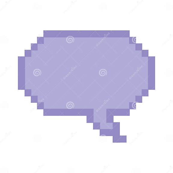 Isolated Colored Pixelated Comic Speech Bubble Chat Vector Stock ...
