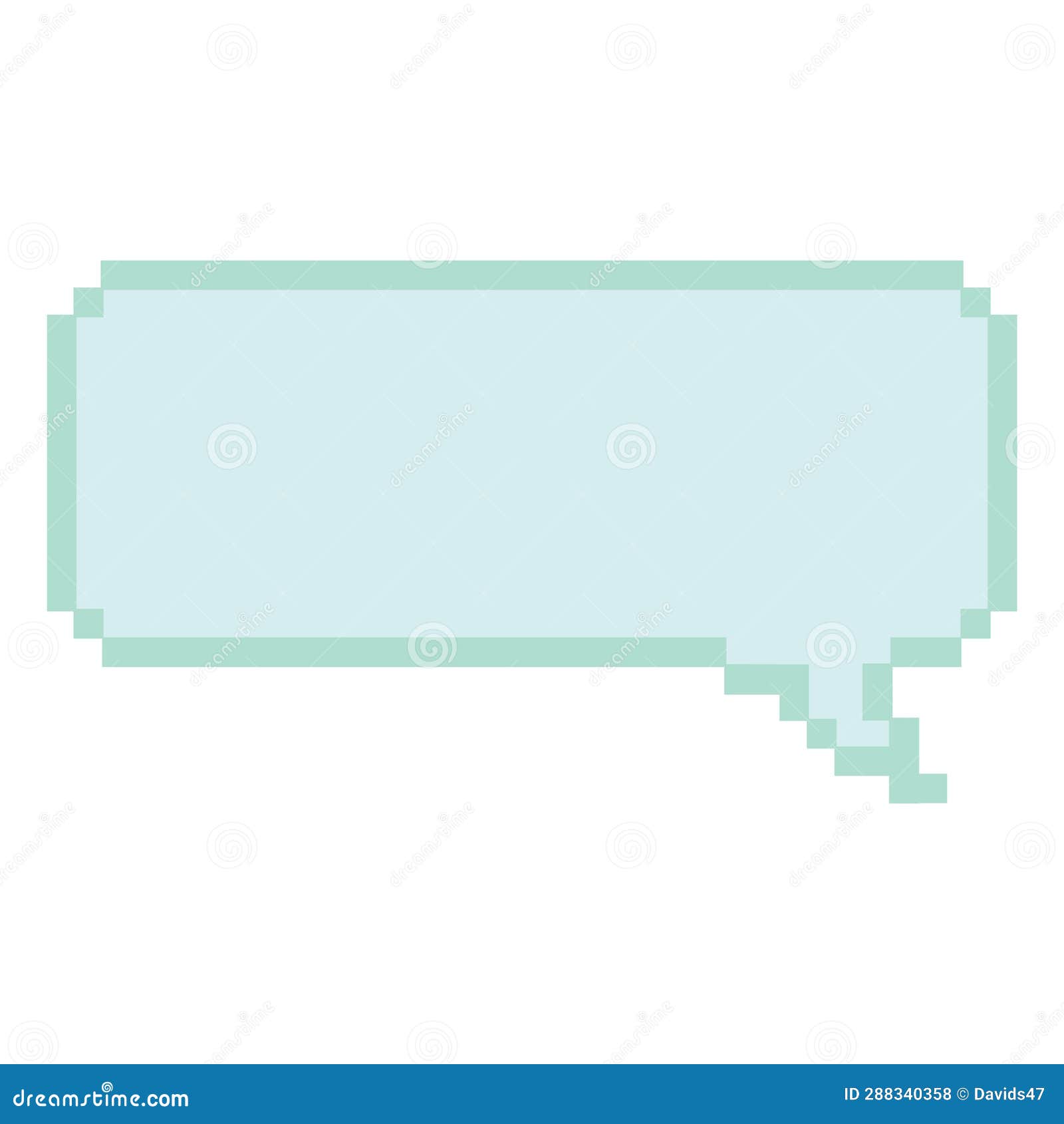 Isolated Colored Pixelated Comic Speech Bubble Chat Vector Stock ...