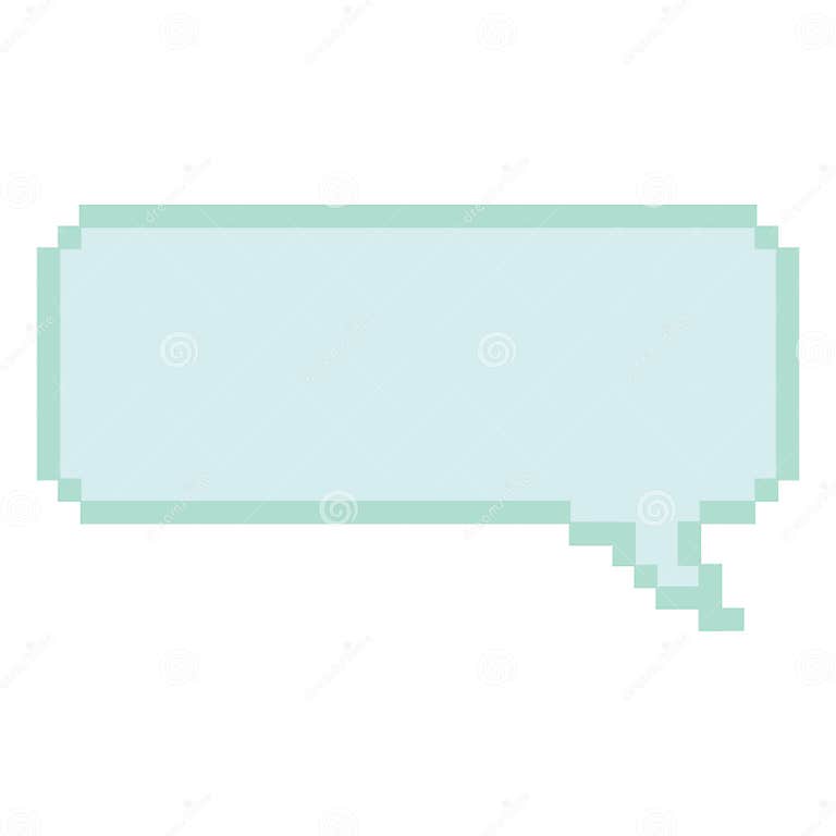 Isolated Colored Pixelated Comic Speech Bubble Chat Vector Stock Vector ...