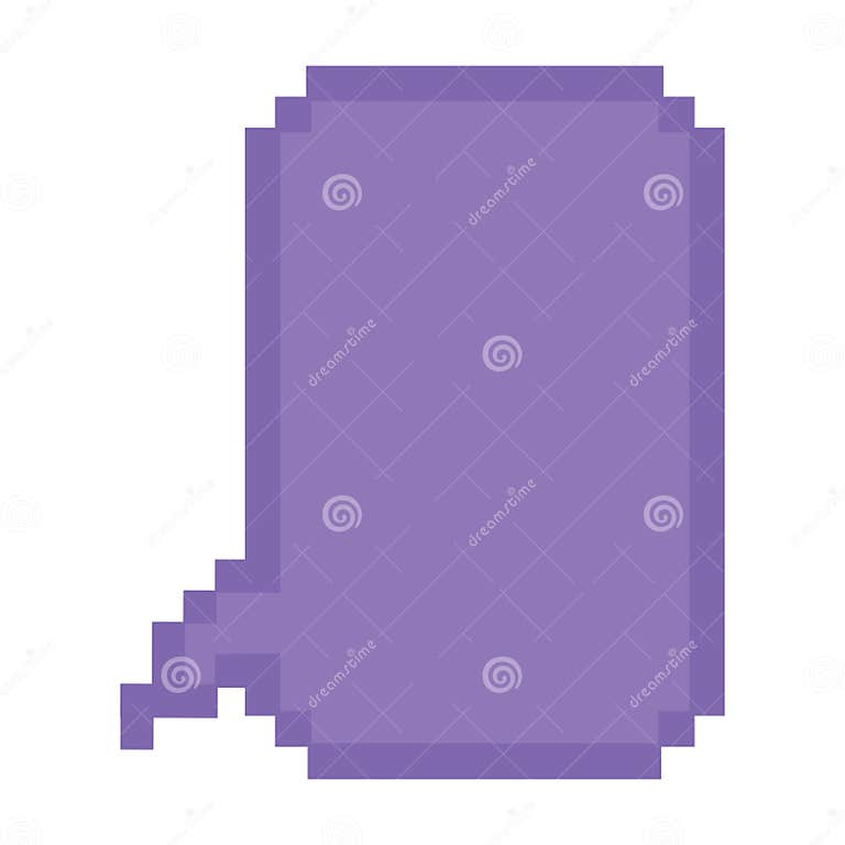 Isolated Colored Pixelated Comic Speech Bubble Chat Vector Stock ...