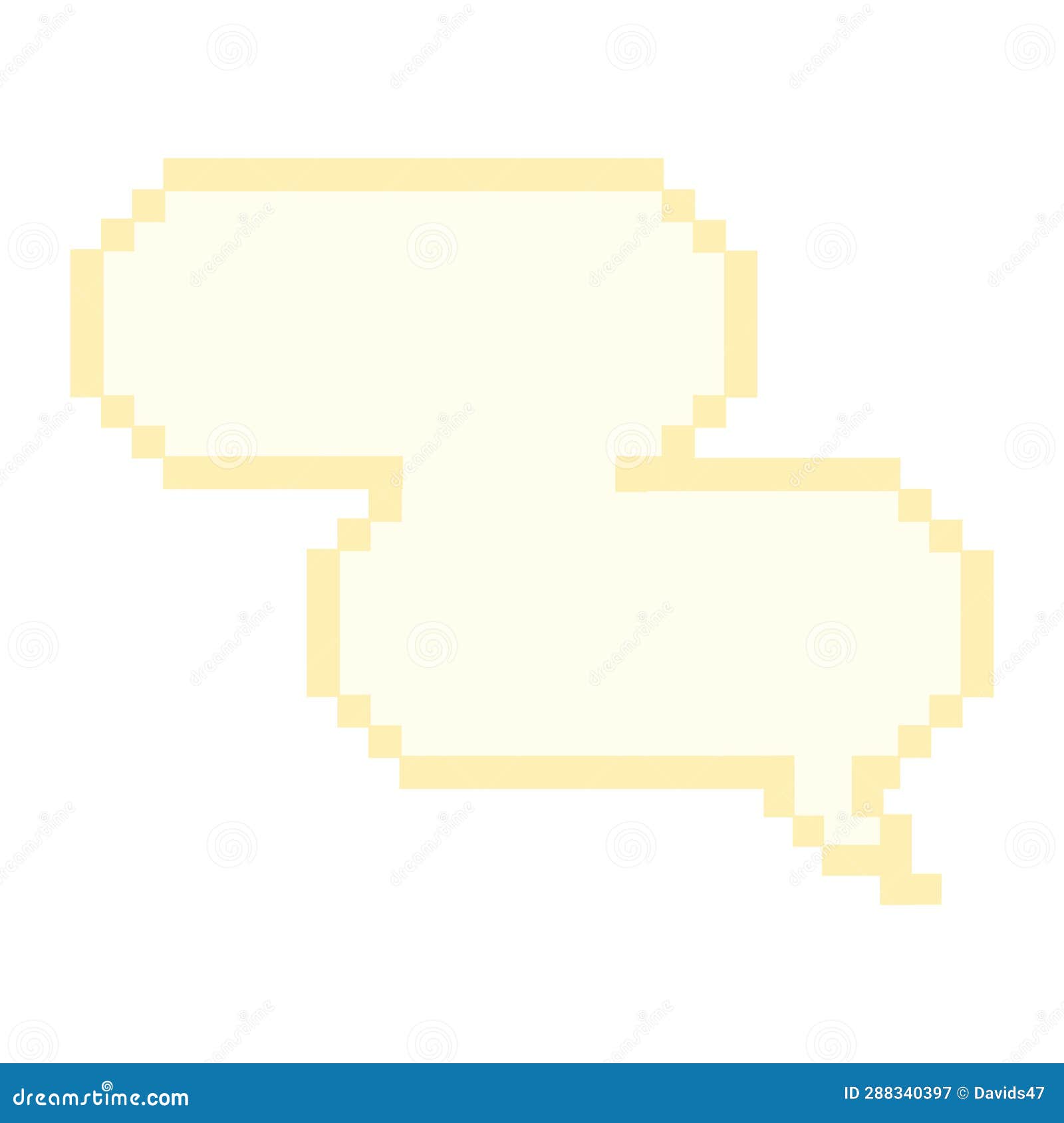 Isolated Colored Pixelated Comic Speech Bubble Chat Vector Stock Vector ...