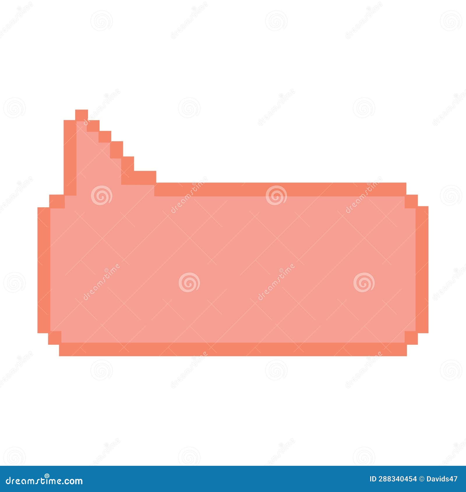 Isolated Colored Pixelated Comic Speech Bubble Chat Vector Stock ...