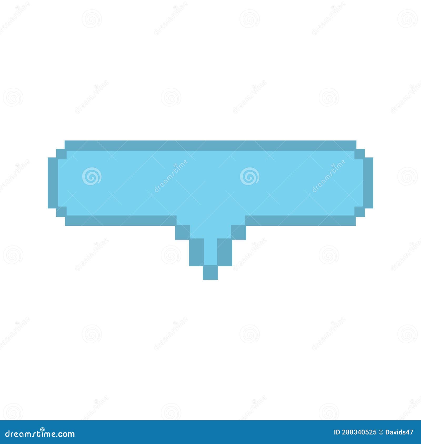 Isolated Colored Pixelated Comic Speech Bubble Chat Vector Stock Vector ...