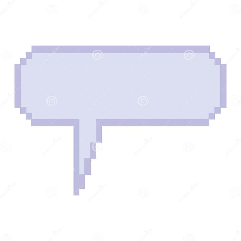 Isolated Colored Pixelated Comic Speech Bubble Chat Vector Stock ...