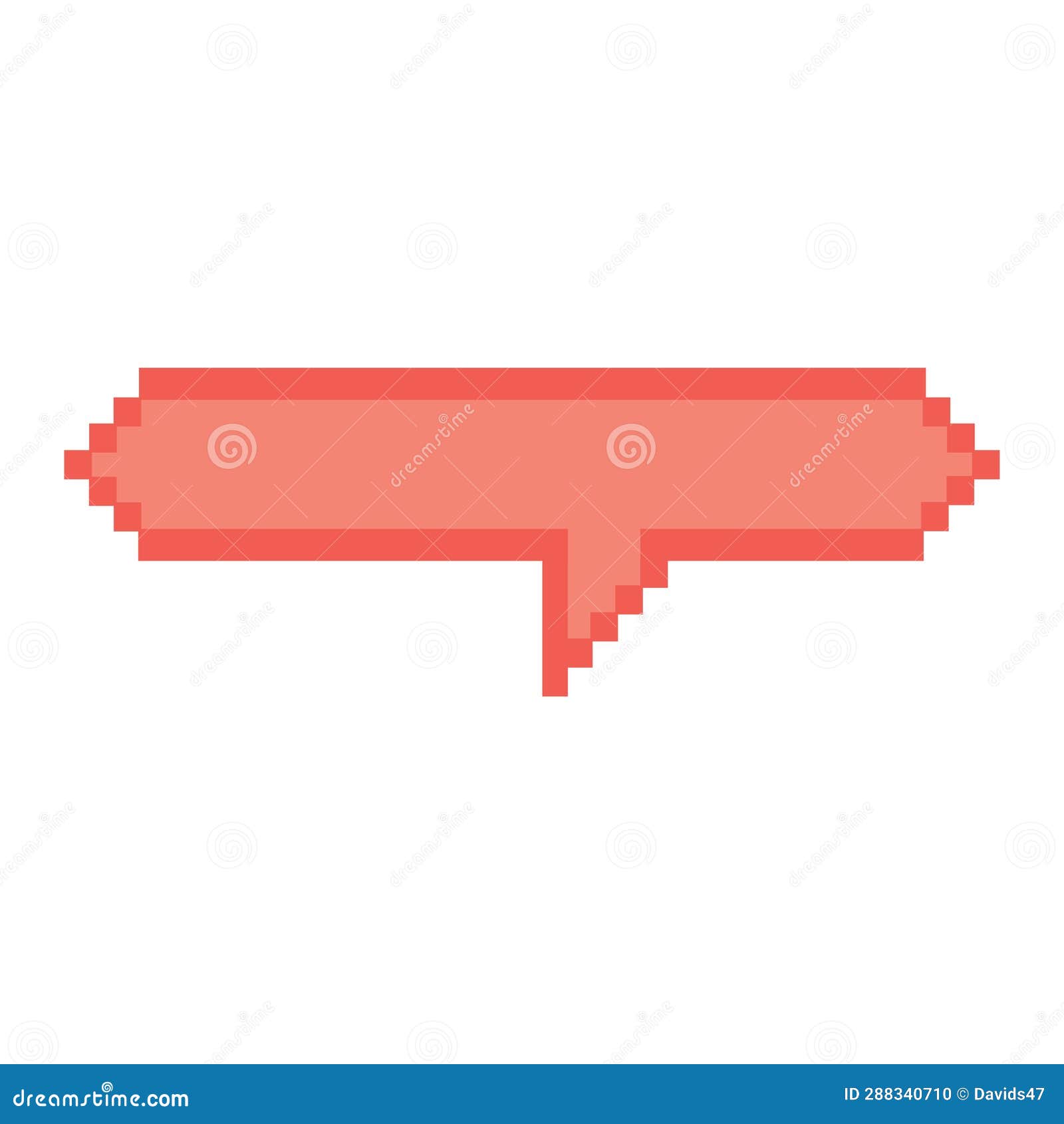 Isolated Colored Pixelated Comic Speech Bubble Chat Vector Stock Vector ...