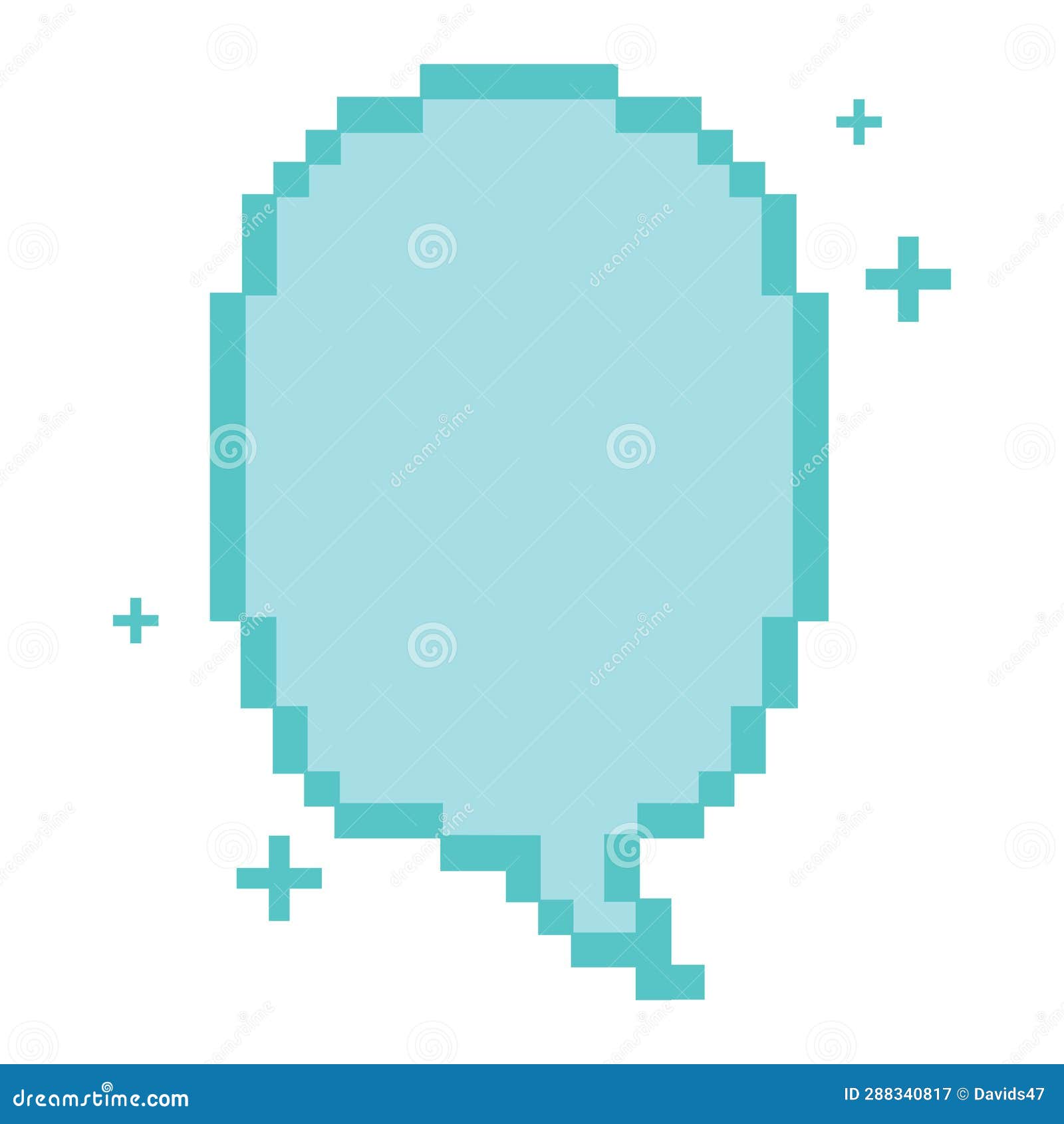 Isolated Colored Pixelated Comic Speech Bubble Chat Vector Stock ...