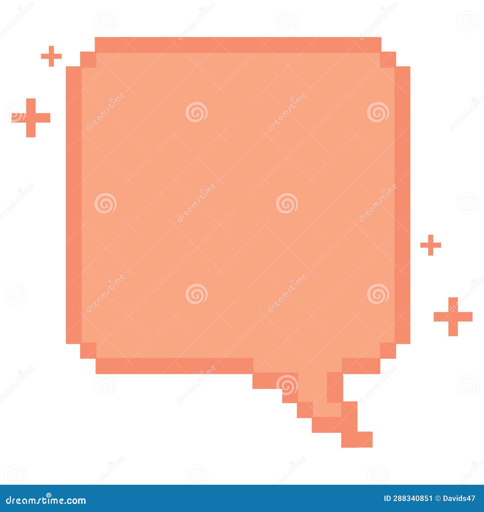 Isolated Colored Pixelated Comic Speech Bubble Chat Vector Stock ...