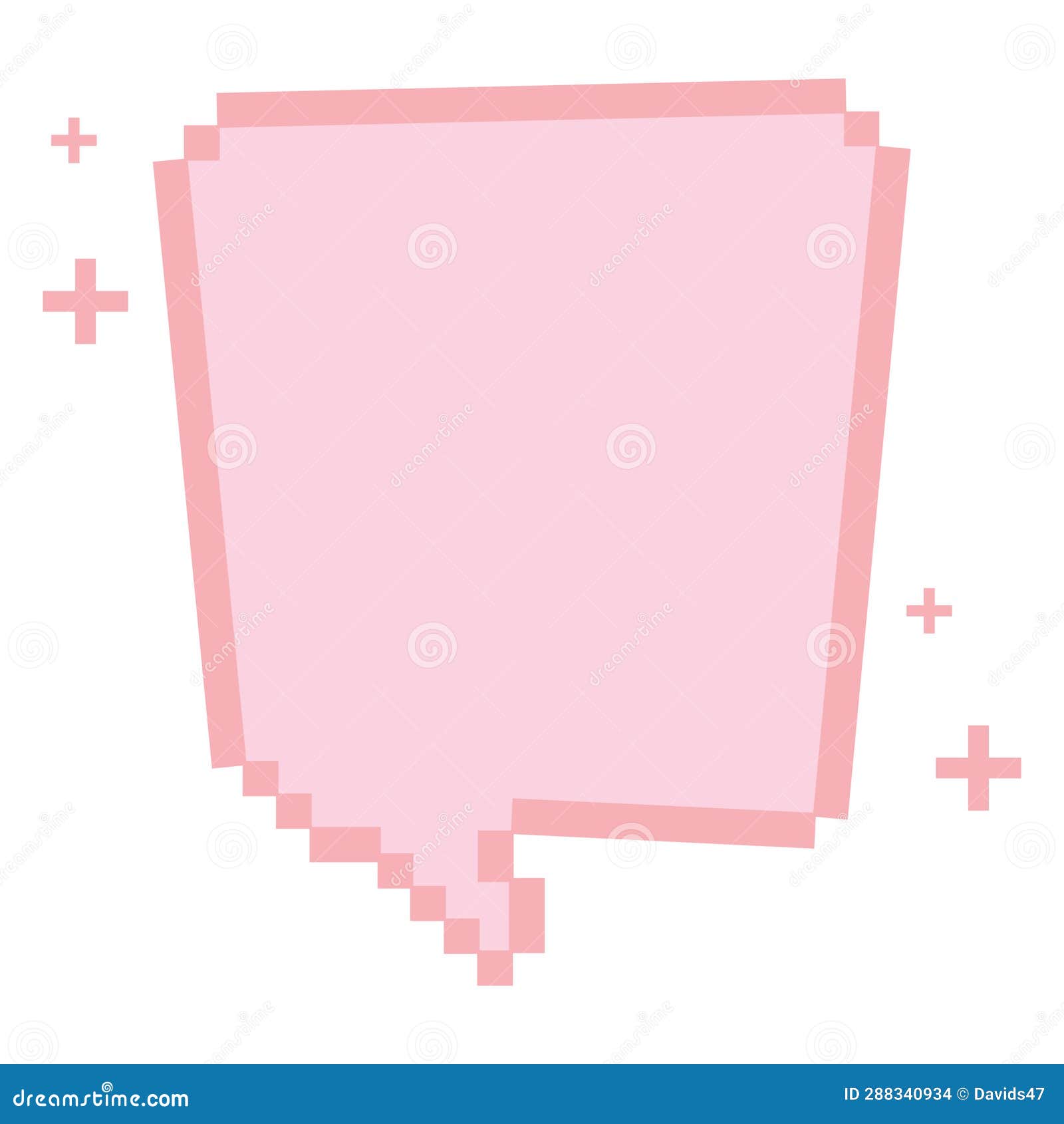 Isolated Colored Pixelated Comic Speech Bubble Chat Vector Stock ...