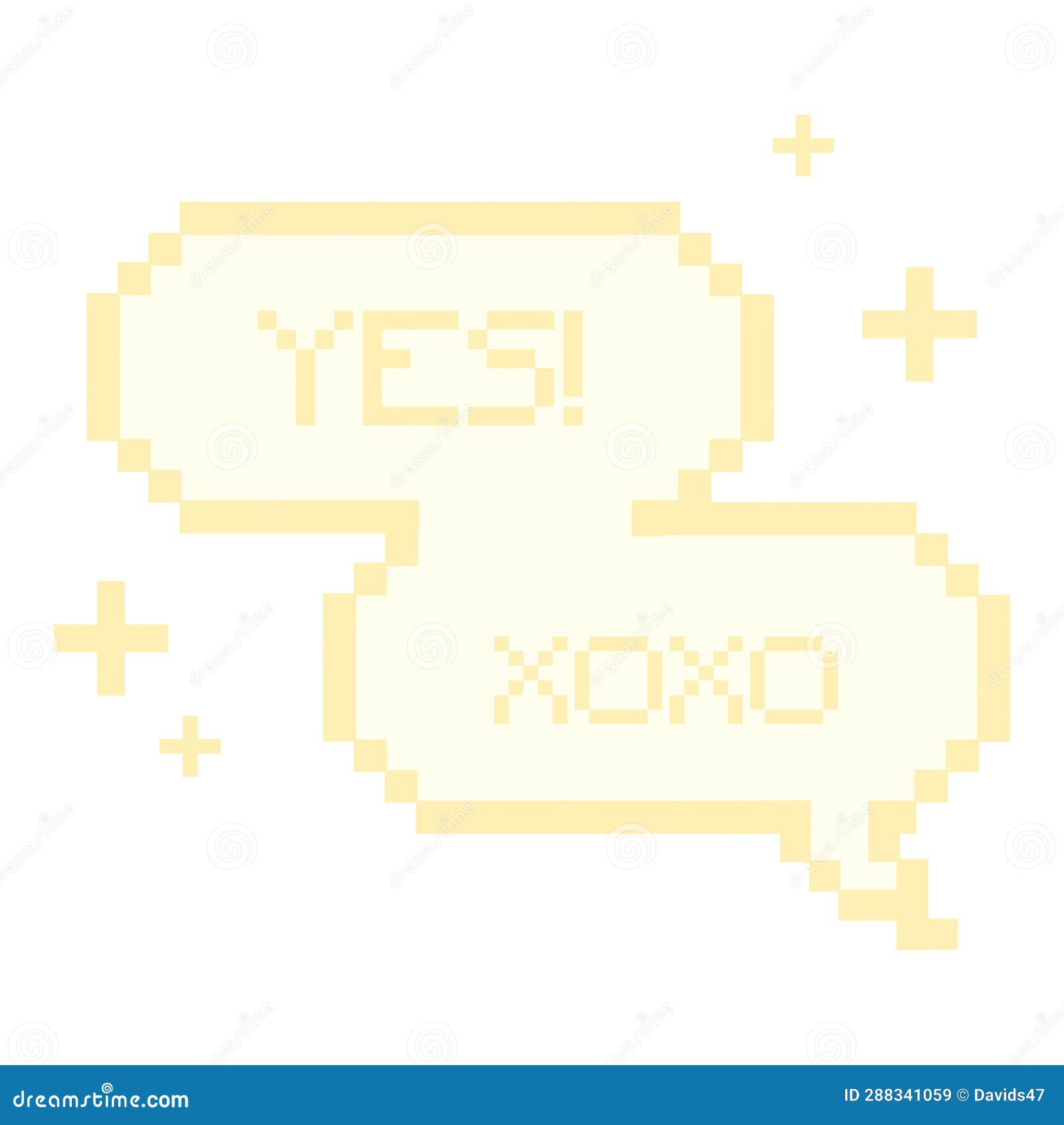 Isolated Colored Pixelated Comic Speech Bubble Chat Vector Stock Vector ...
