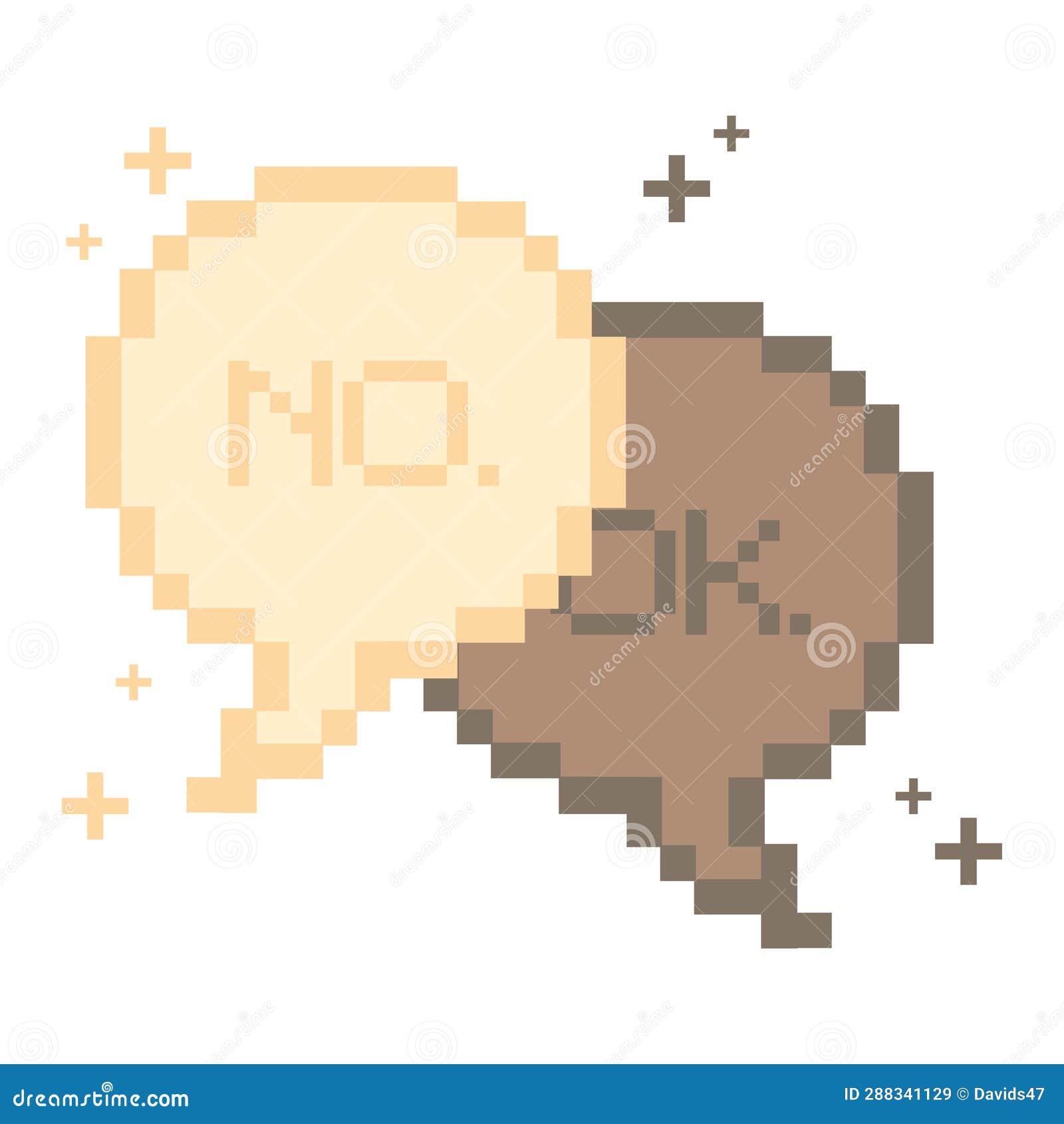 Isolated Colored Pixelated Comic Speech Bubble Chat Vector Stock Vector ...