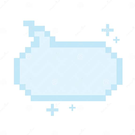Isolated Colored Pixelated Comic Speech Bubble Chat Vector Stock ...