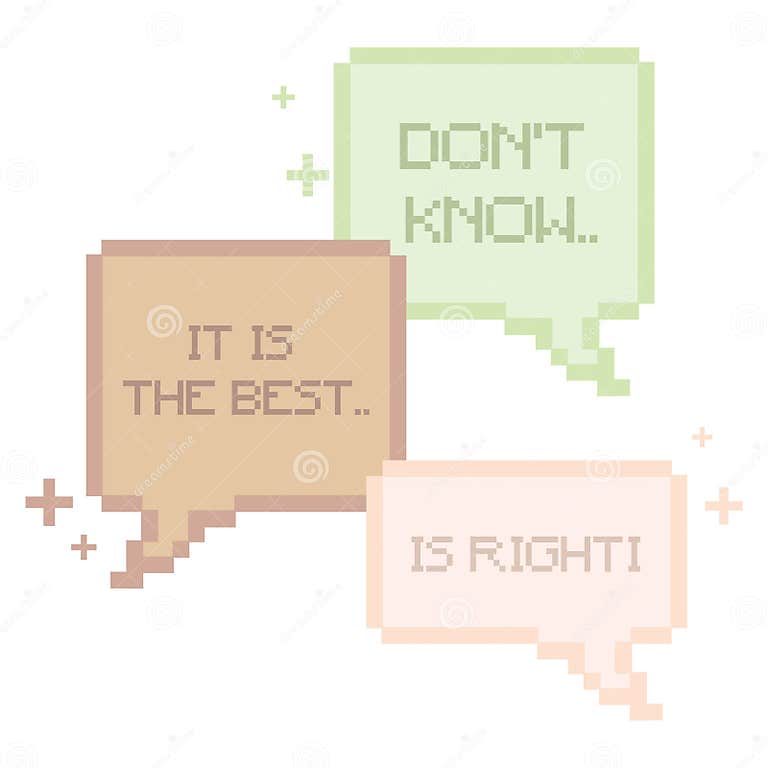 Isolated Colored Pixelated Comic Speech Bubble Chat Vector Stock ...