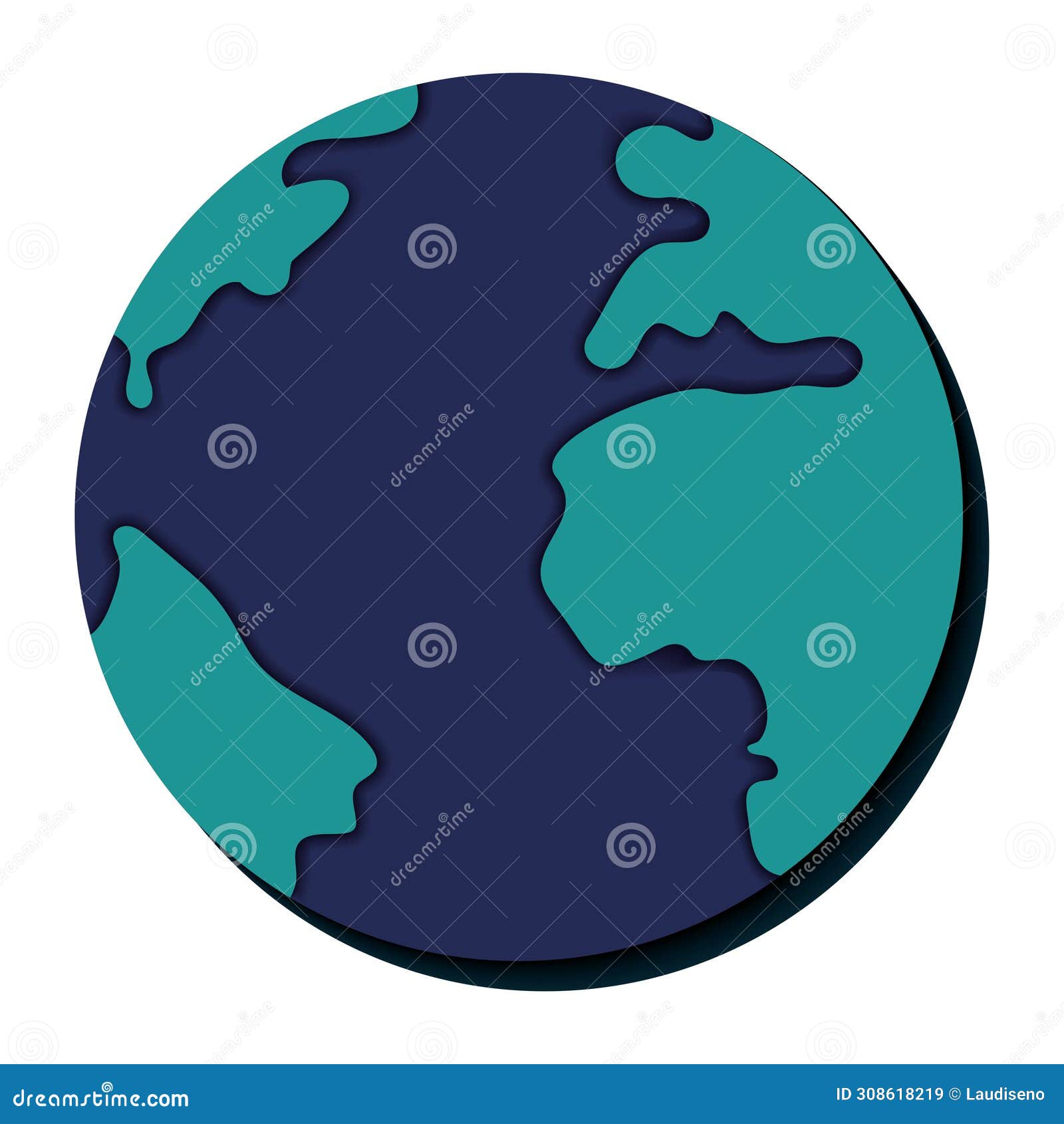 Isolated Colored Planet Earth Icon Vector Stock Illustration ...