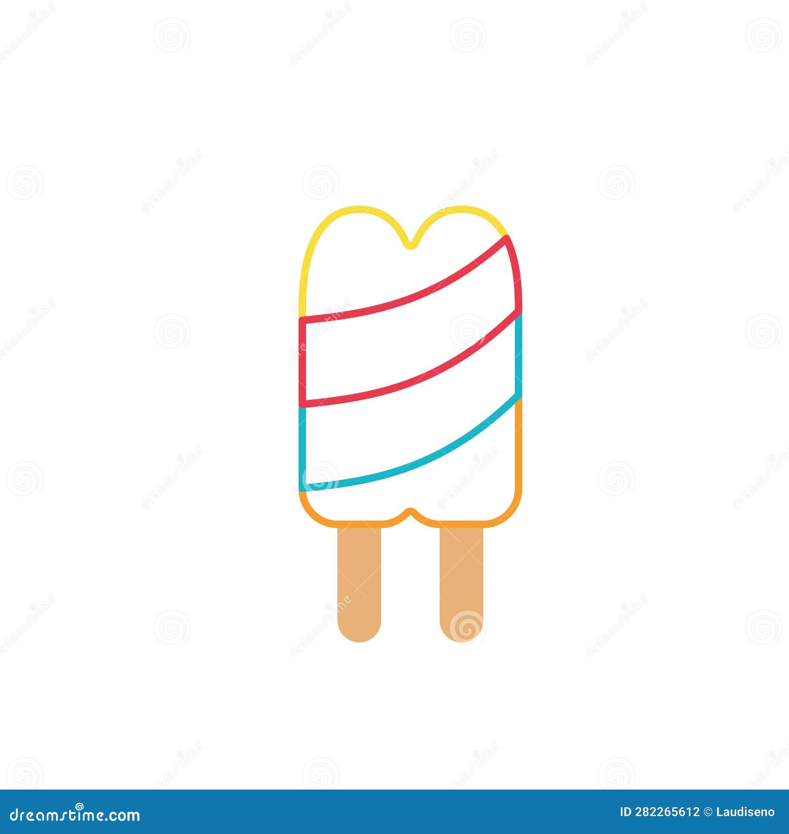 Isolated Colored Popsicle Outline Icon Vector Stock Vector ...