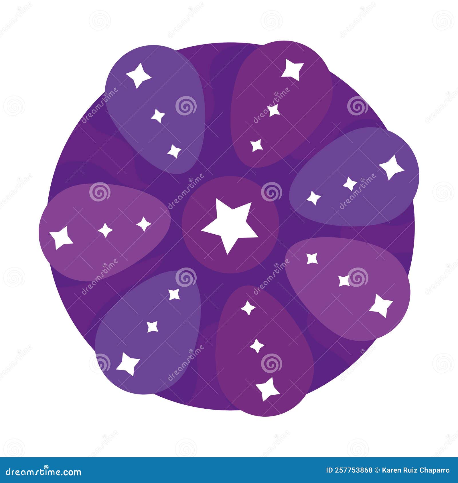 Isolated Colored Purple Candy Icon Vector Stock Vector - Illustration ...