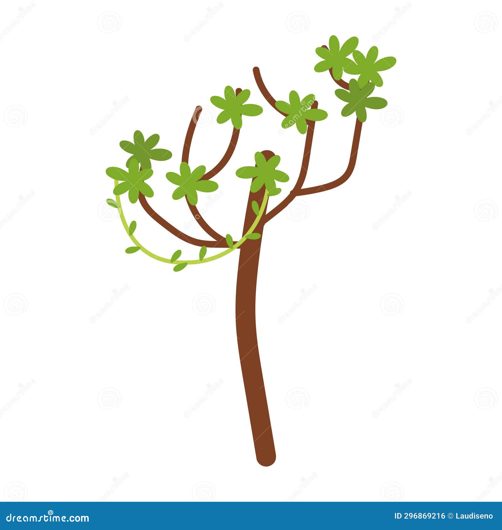Isolated Colored Safari Tree Icon Vector Stock Vector - Illustration of ...