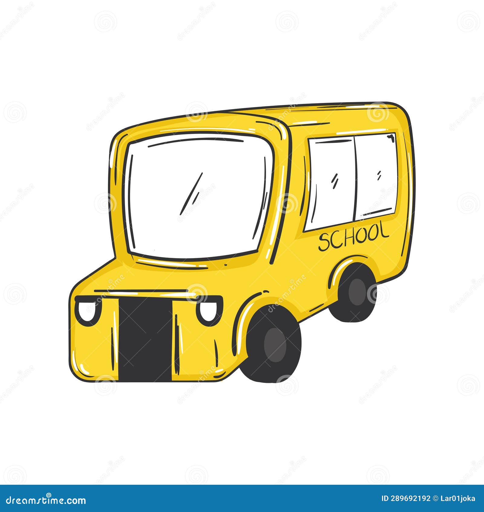 Isolated Colored School Bus Sketch Icon Vector Stock Vector ...