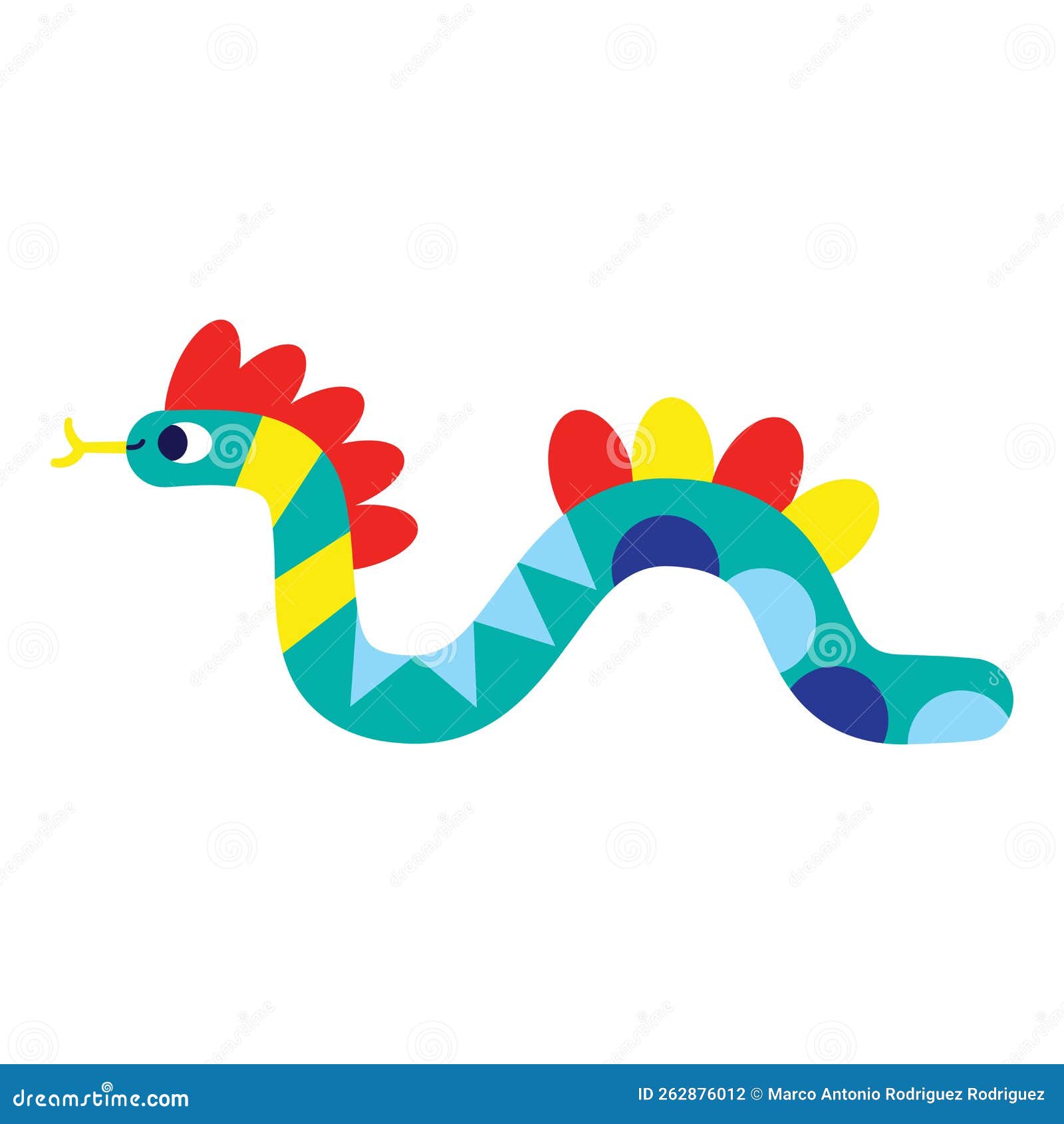 Isolated Colored Serpent Alebrije Icon Vector Stock Vector - Illustration of color, sign: 262876012